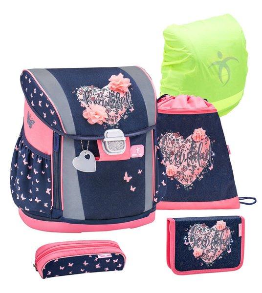 Belmil CUSTOMIZE-ME Schulrucksack 5-teiliges-Set Beautiful Flowers ...