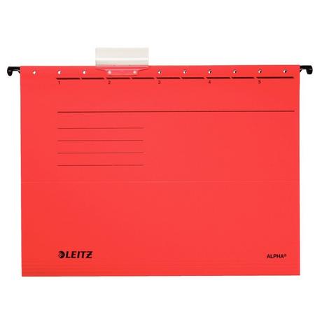 Leitz LEITZ Hängemappe Alpha A4 19853025 rot 5 Stück | online kaufen ...