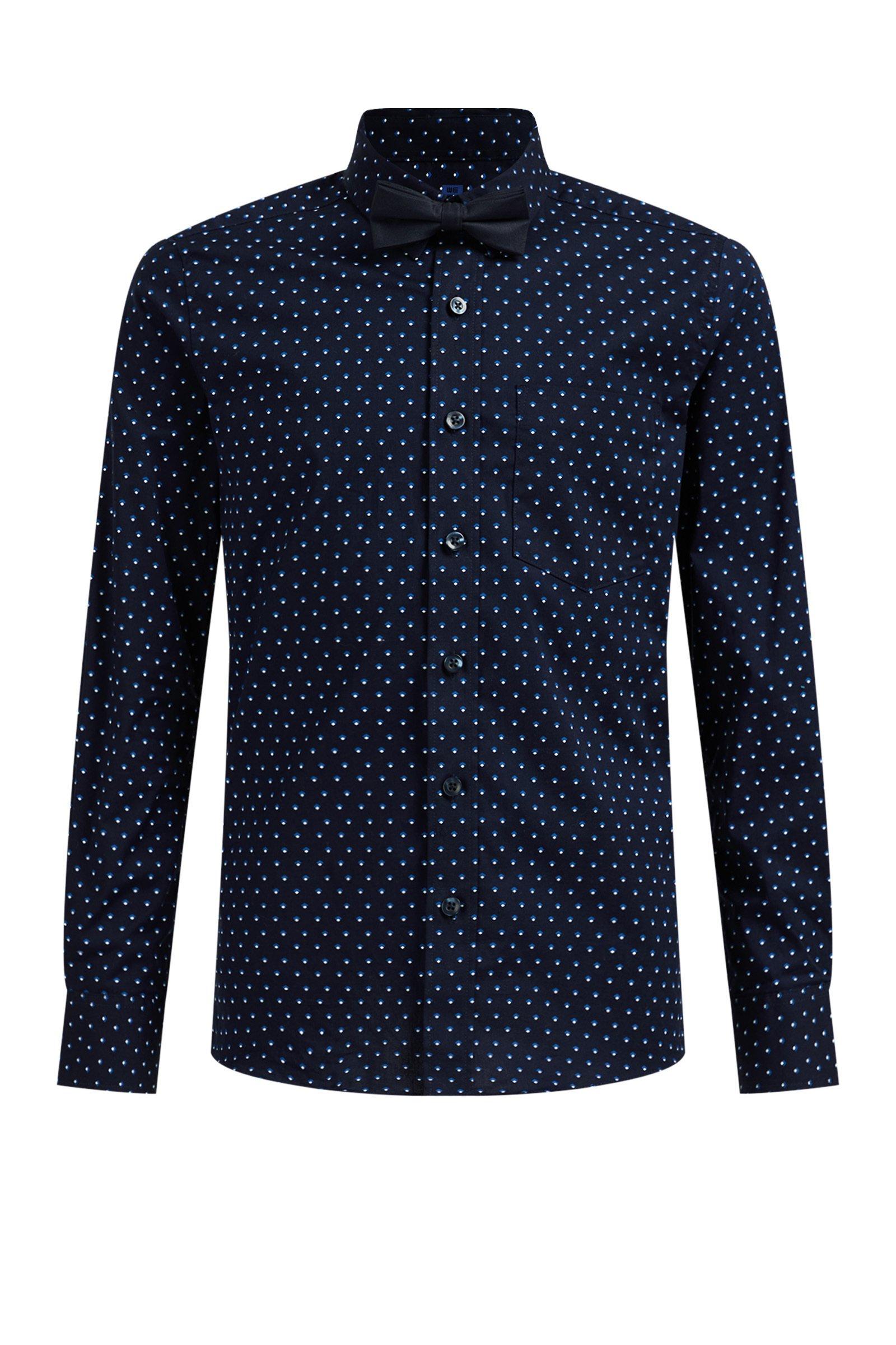 WE Fashion Hemd mit Muster und abnehmbarer Fliege | online kaufen - MANOR