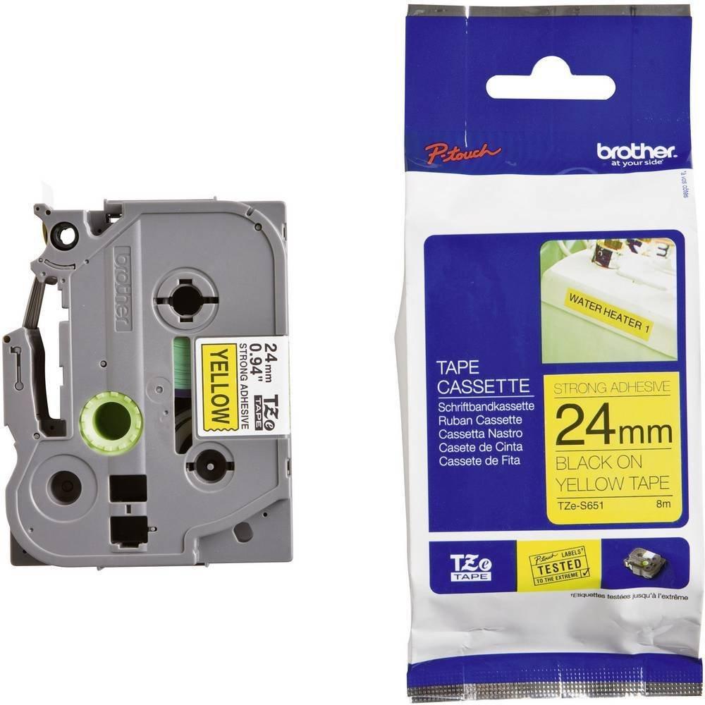 PTOUCH PTOUCH Band, strong/adh. schwarz/gelb TZe-S651 PT-300 24 mm ...