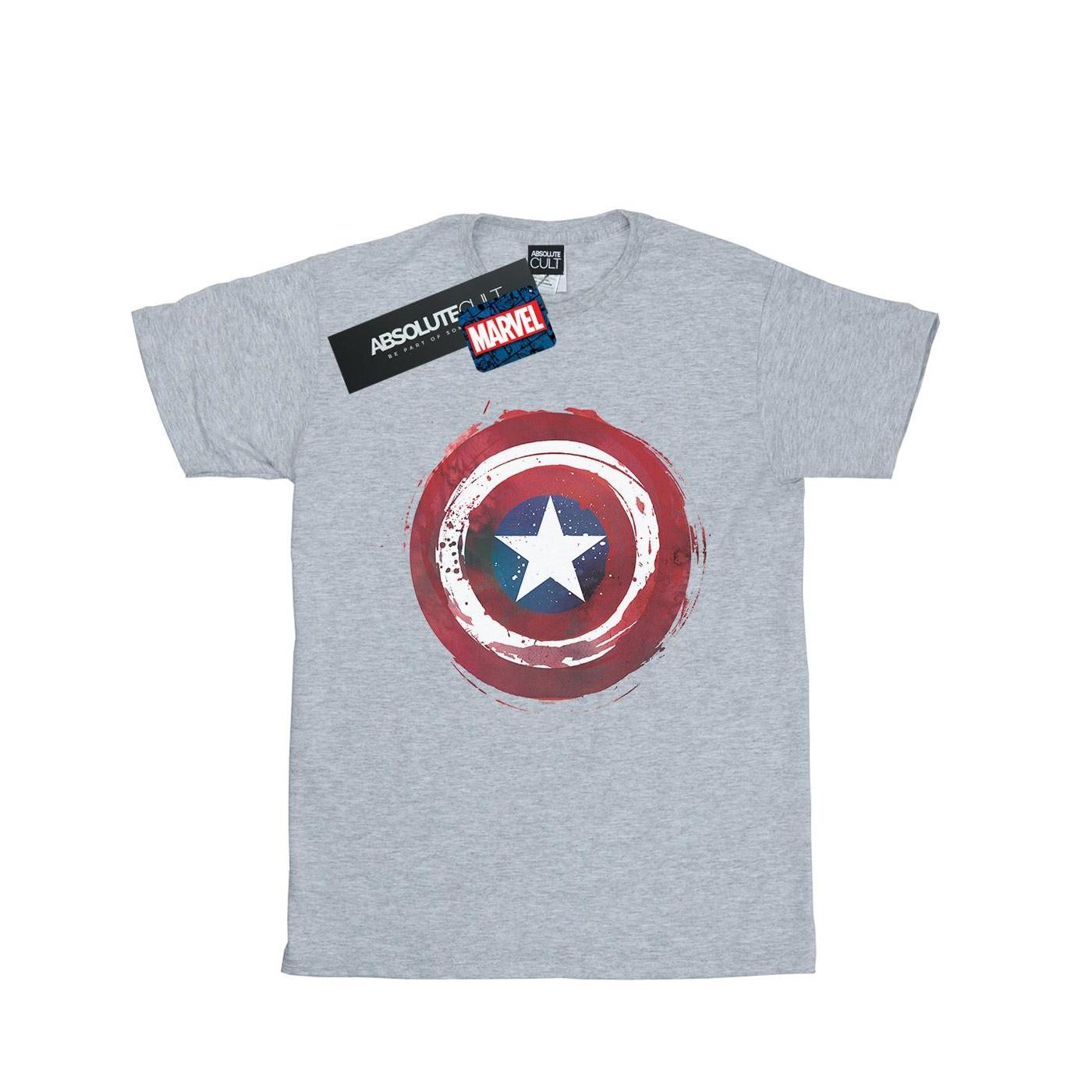 MARVEL Captain America Distressed Shield T-Shirt | online kaufen - MANOR