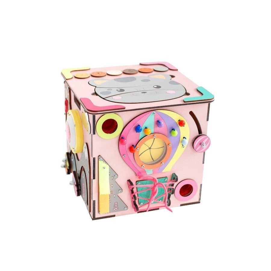 Montessori Cube d'activités, cube de motricité en bois en ballon, jouet ...