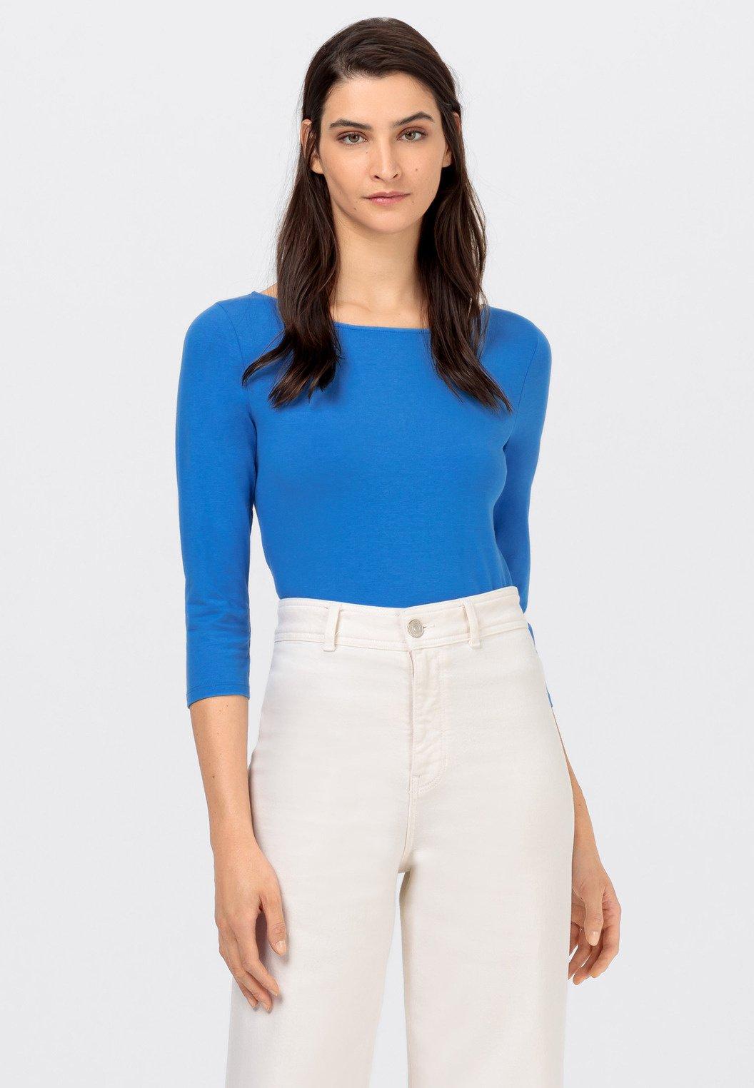 HALLHUBER U-Boot-Shirt BELLA aus softem Bio-Baumwolle-Tencel™-Modal ...