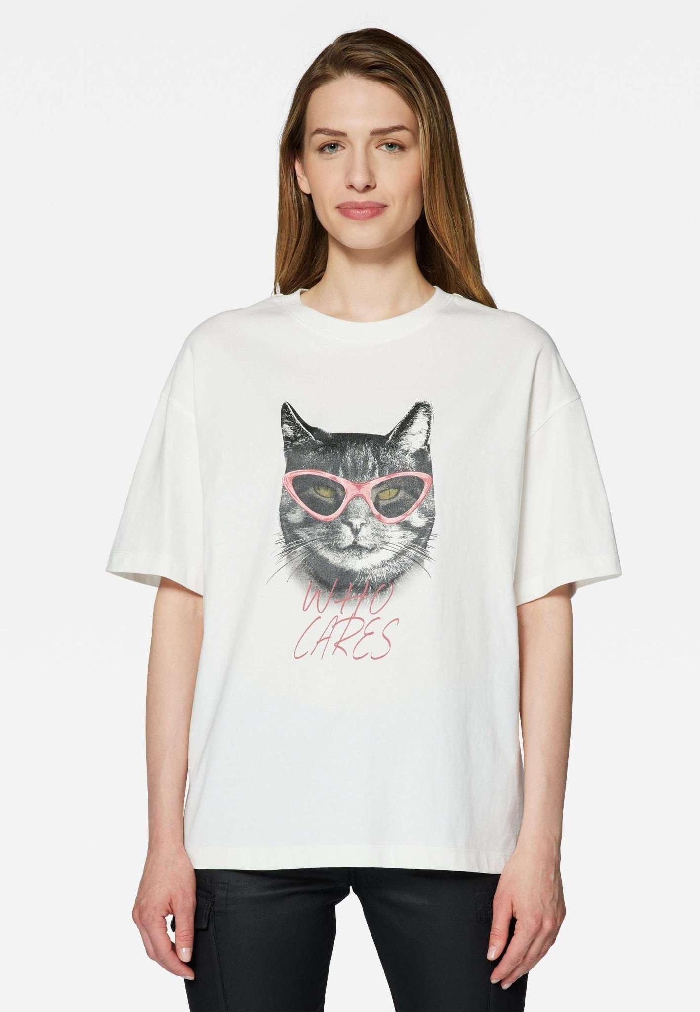 Mavi T-Shirts Cat Print T-Shirt | online kaufen - MANOR