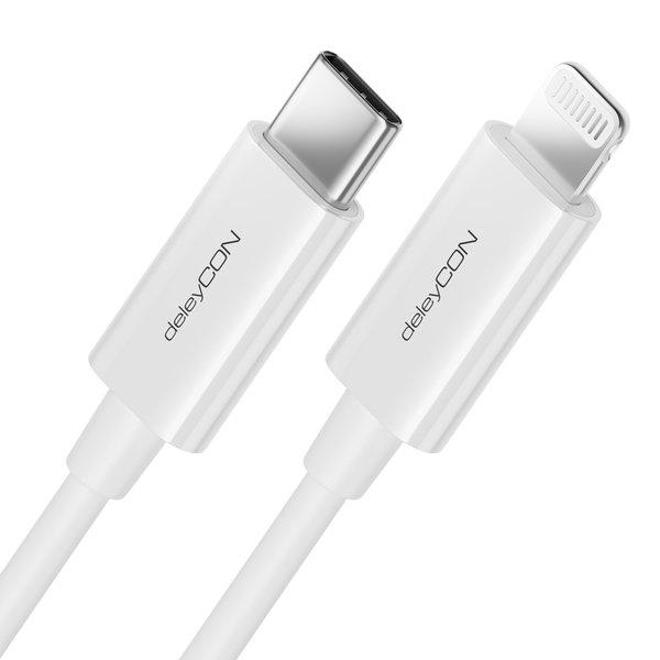 deleyCON deleyCON MK4244 Lightning-Kabel 2 m Weiß | online kaufen - MANOR