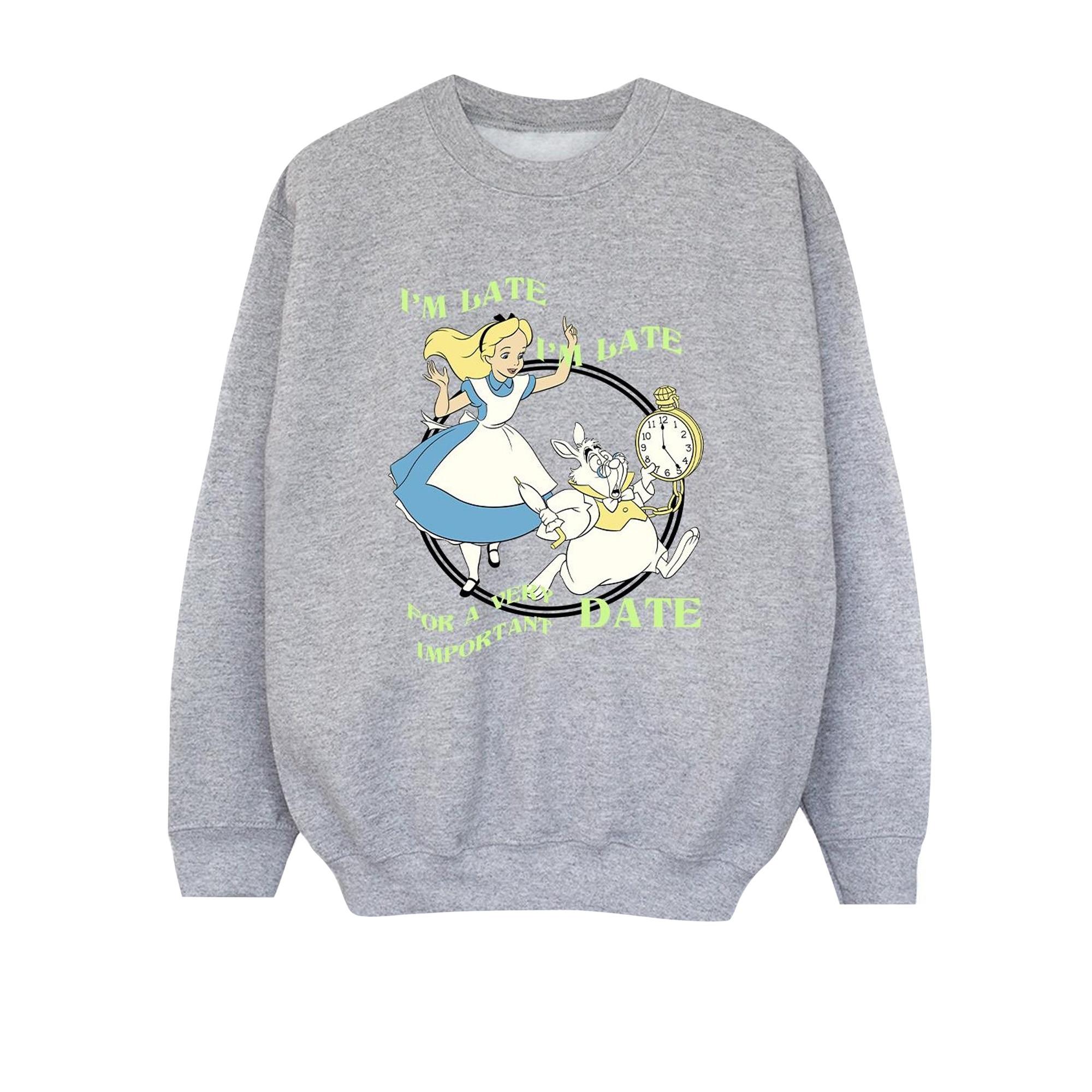 Disney Alice In Wonderland I'm Late Sweatshirt | acquistare online - MANOR