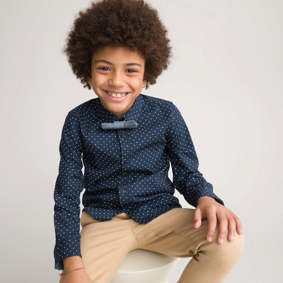 La Redoute Collections Bedrucktes Hemd mit abnehmbarer Fliege | online ...