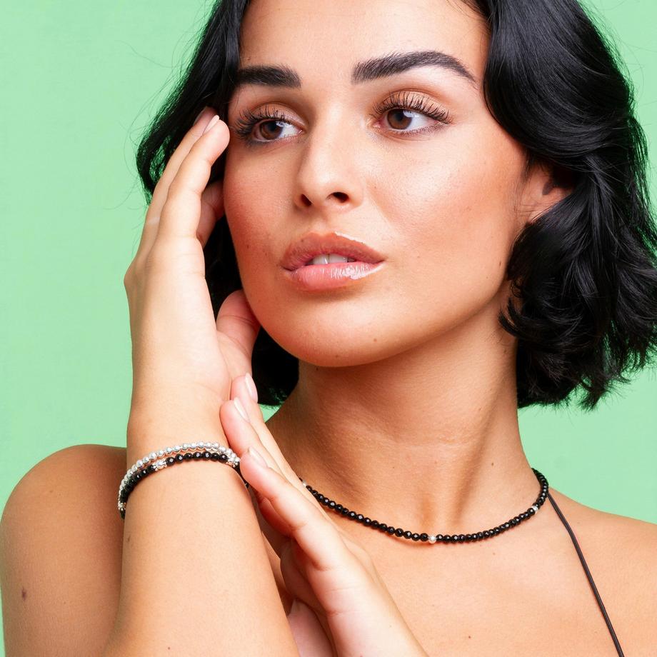 Balibay Renia Armband mit geschliffenem Onyx und Silber | online kaufen ...