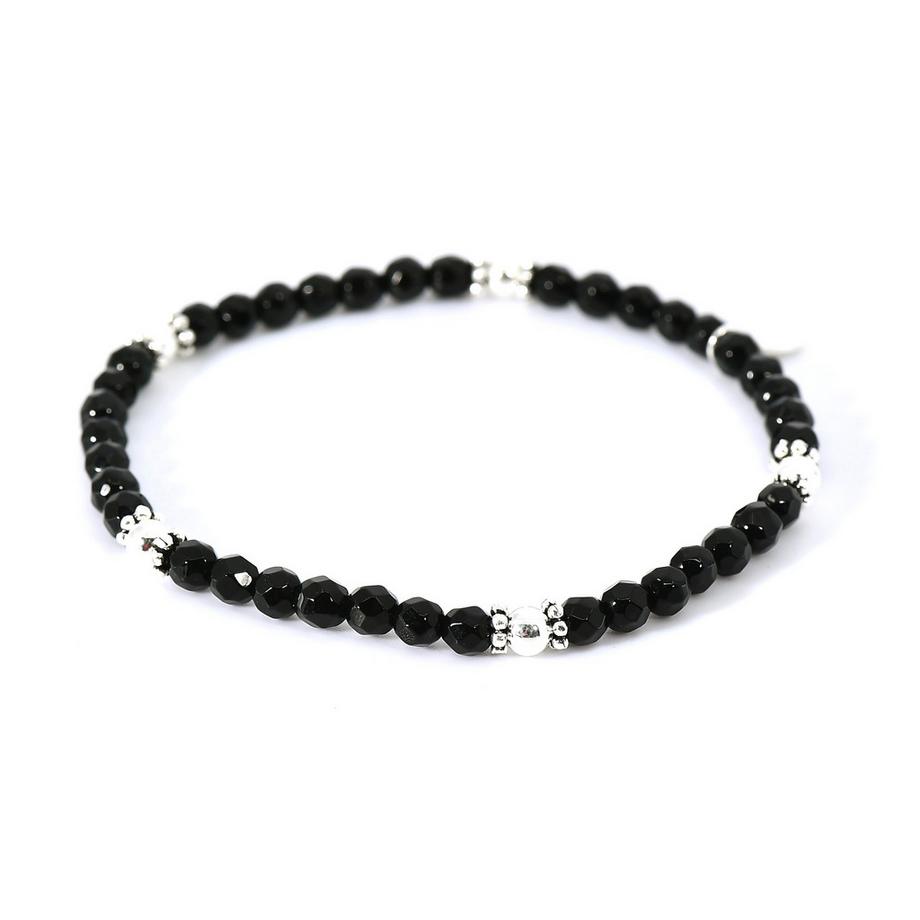 Balibay Renia Armband mit geschliffenem Onyx und Silber | online kaufen ...