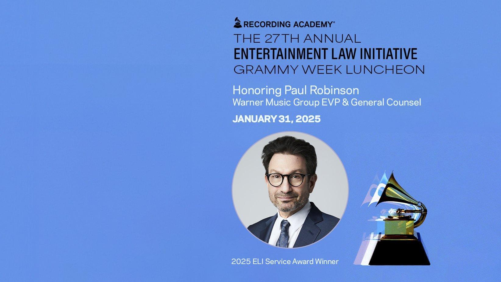 Warner Music Group's Paul Robinson To Be Honored With 2025 ...