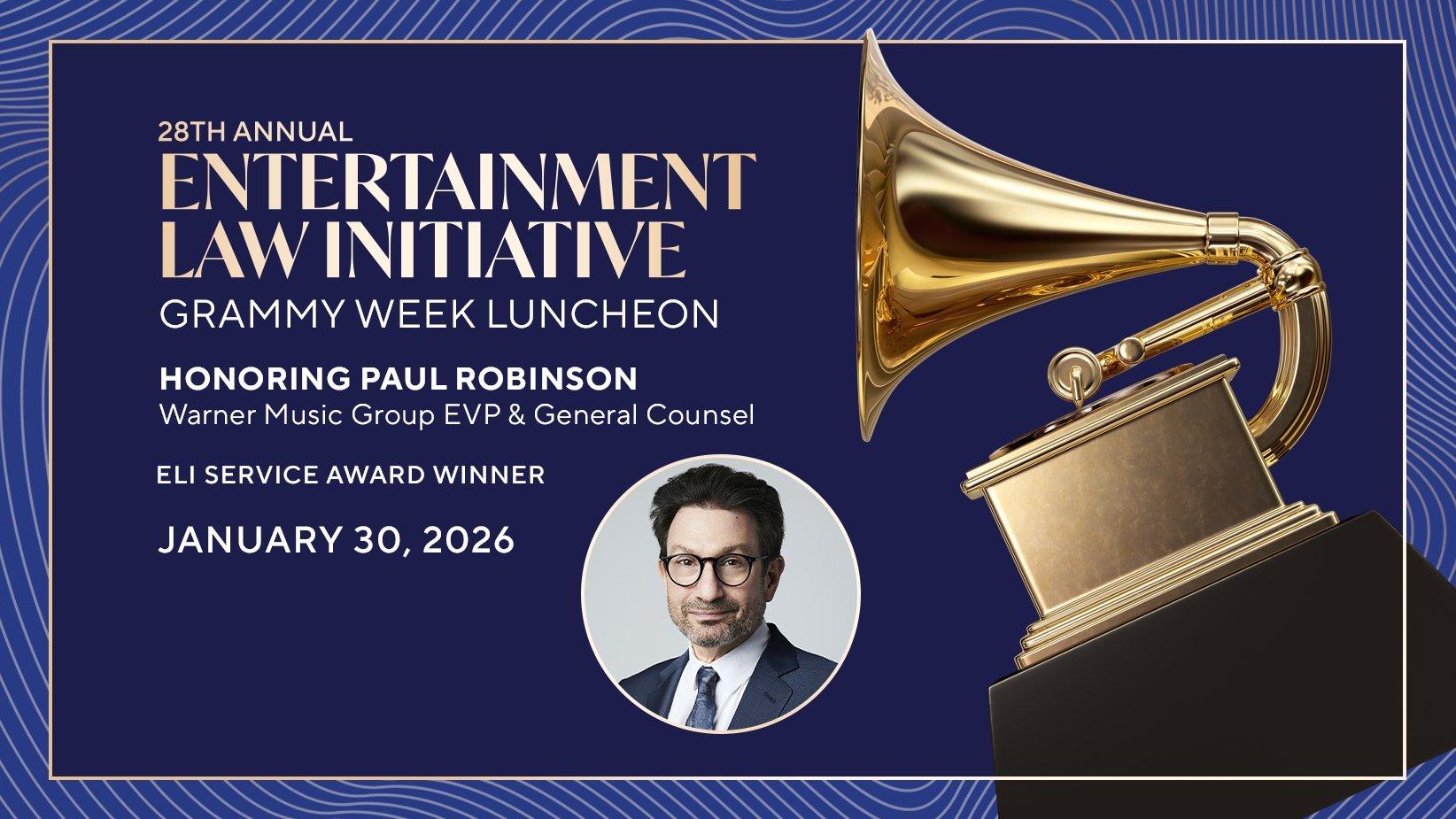 Warner Music Group Executive Paul Robinson To Receive The 2026 ...