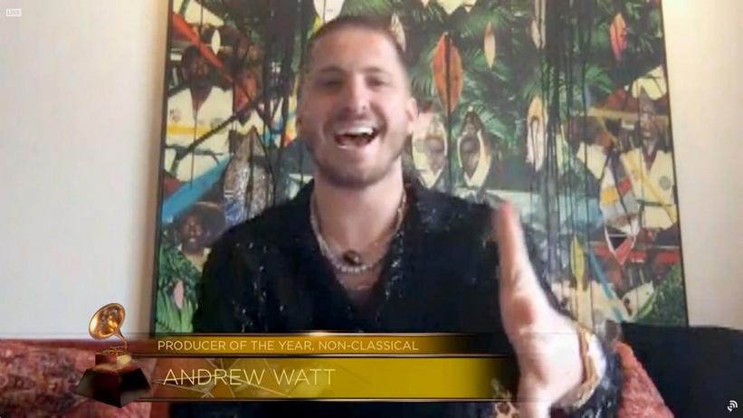 Andrew Watt Wins Producer Of The Year, Non-Classical | 2021 GRAMMY ...