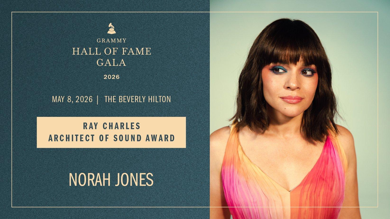Norah Jones To Receive The Ray Charles Architect Of Sound Award At The ...