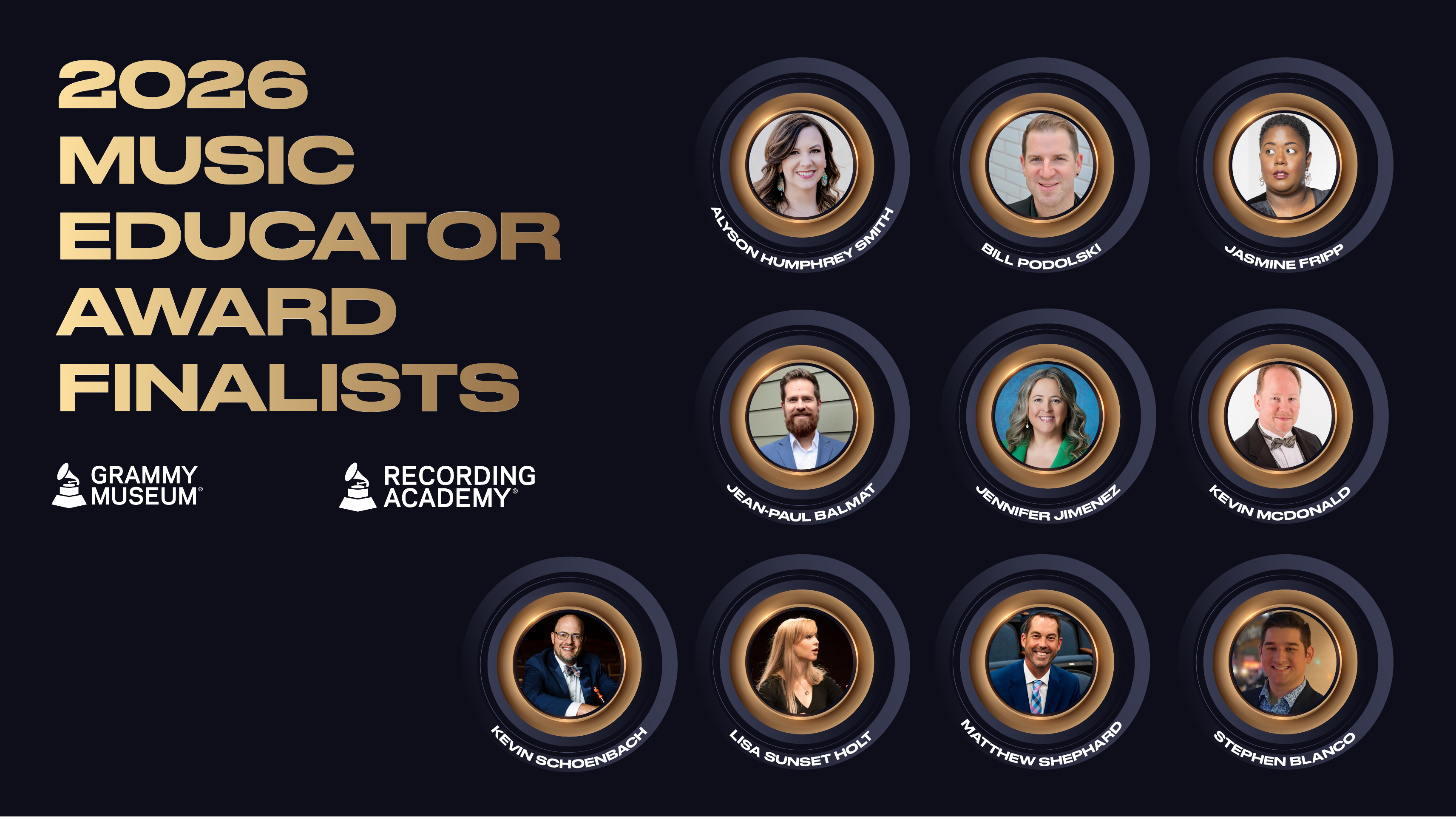 10 Finalists Announced For The 2026 Music Educator Award | GRAMMY.com