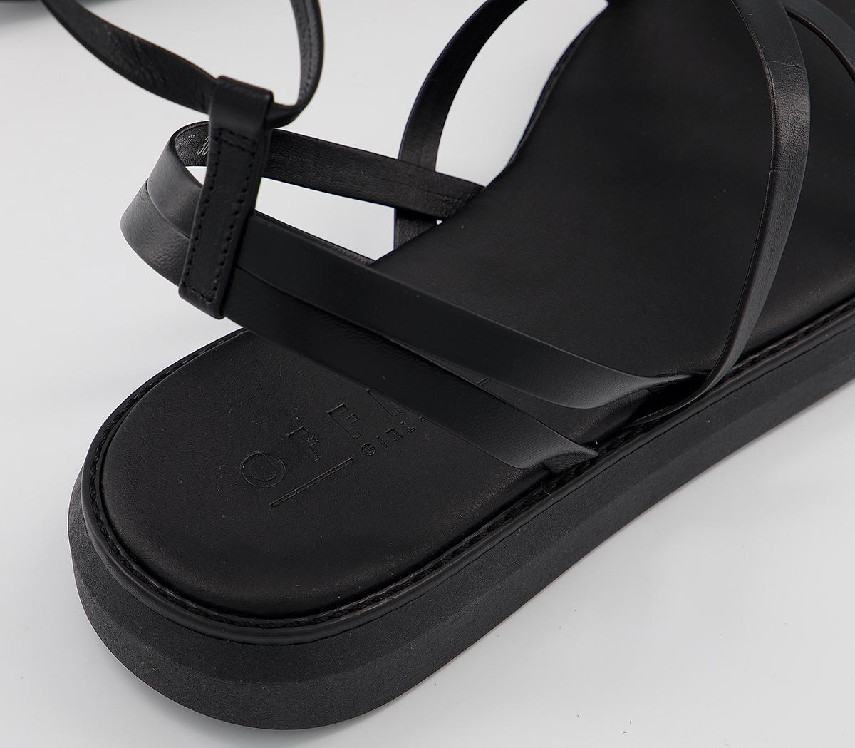 Office Slim Strappy Sandals Black - Women’s Sandals