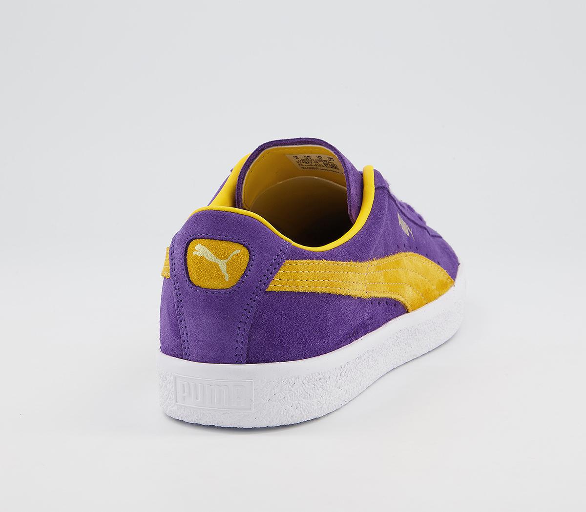 Puma Suede Vintage Trainers Purple Yellow - His trainers