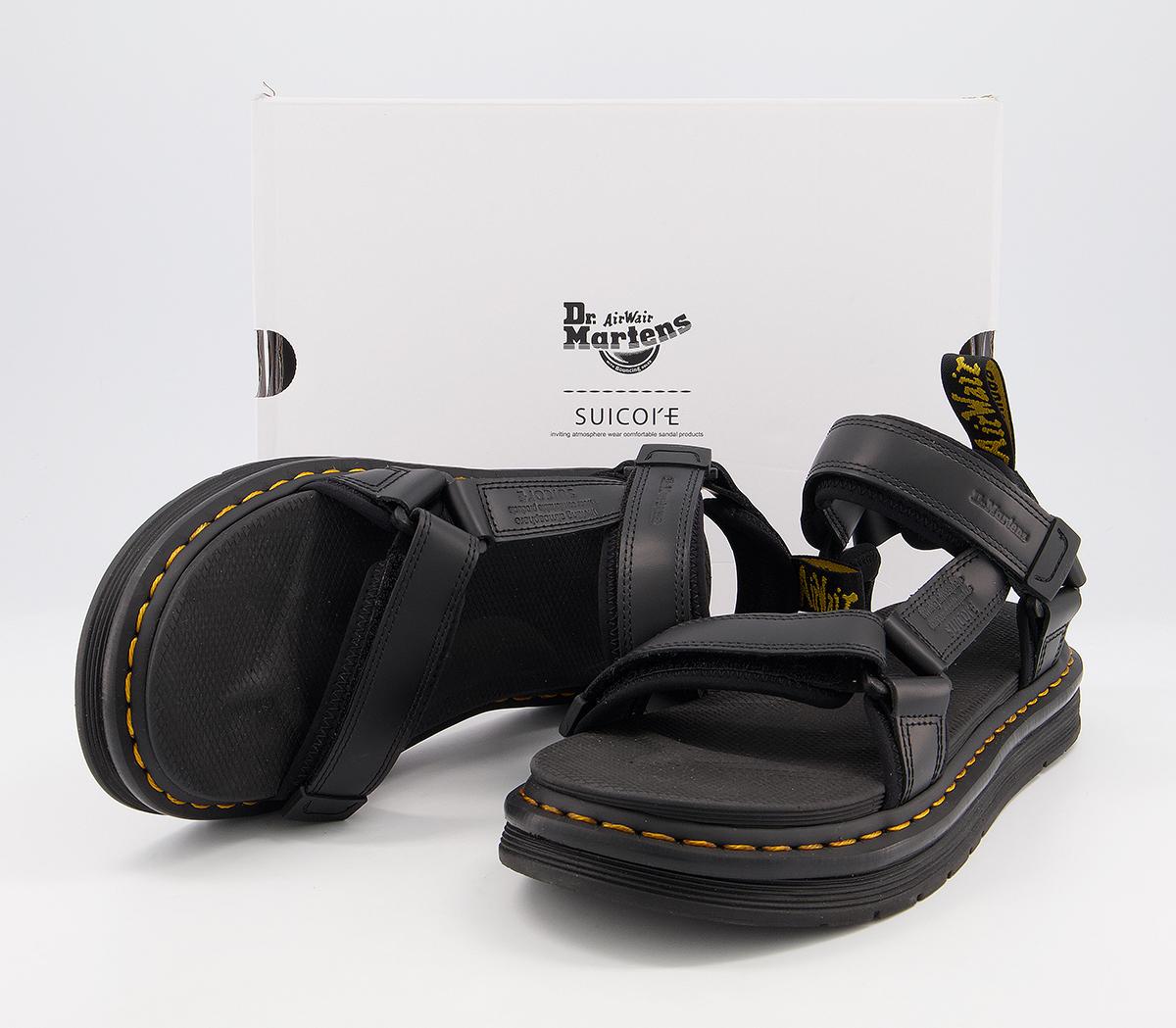 Dr. Martens Dm Suicoke Depa Sandals Black Smooth - Men’s Sandals