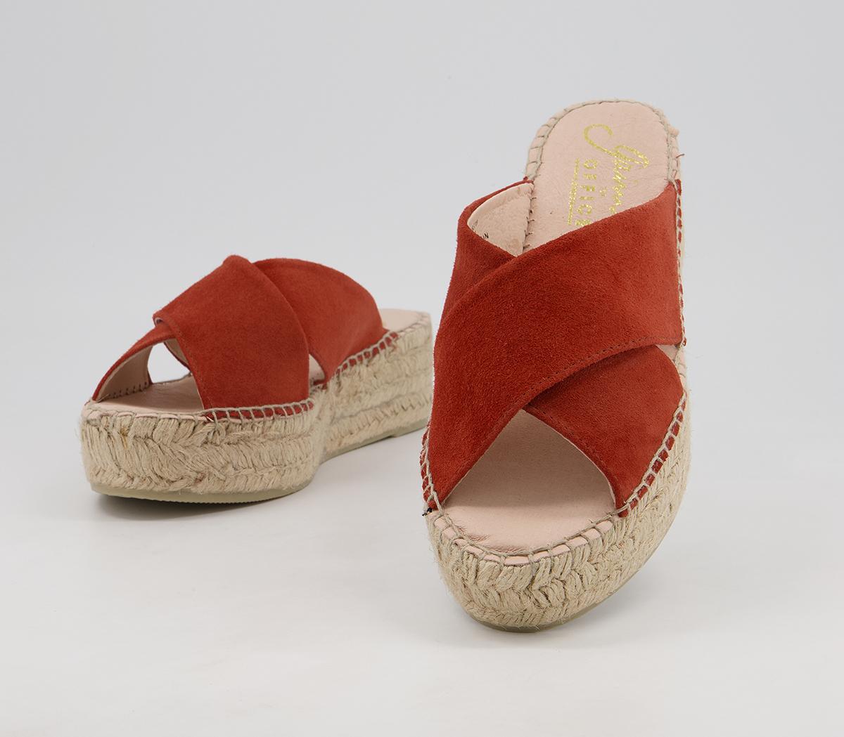 Gaimo for OFFICE Lisbet Mules Rust - Flat Shoes for Women