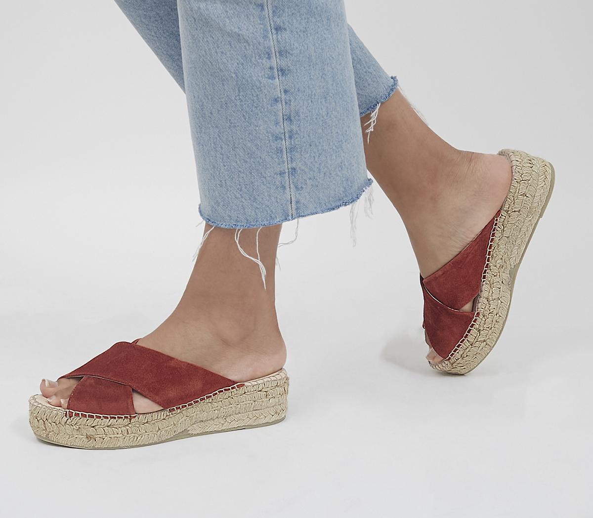 Gaimo for OFFICE Lisbet Mules Rust - Flat Shoes for Women