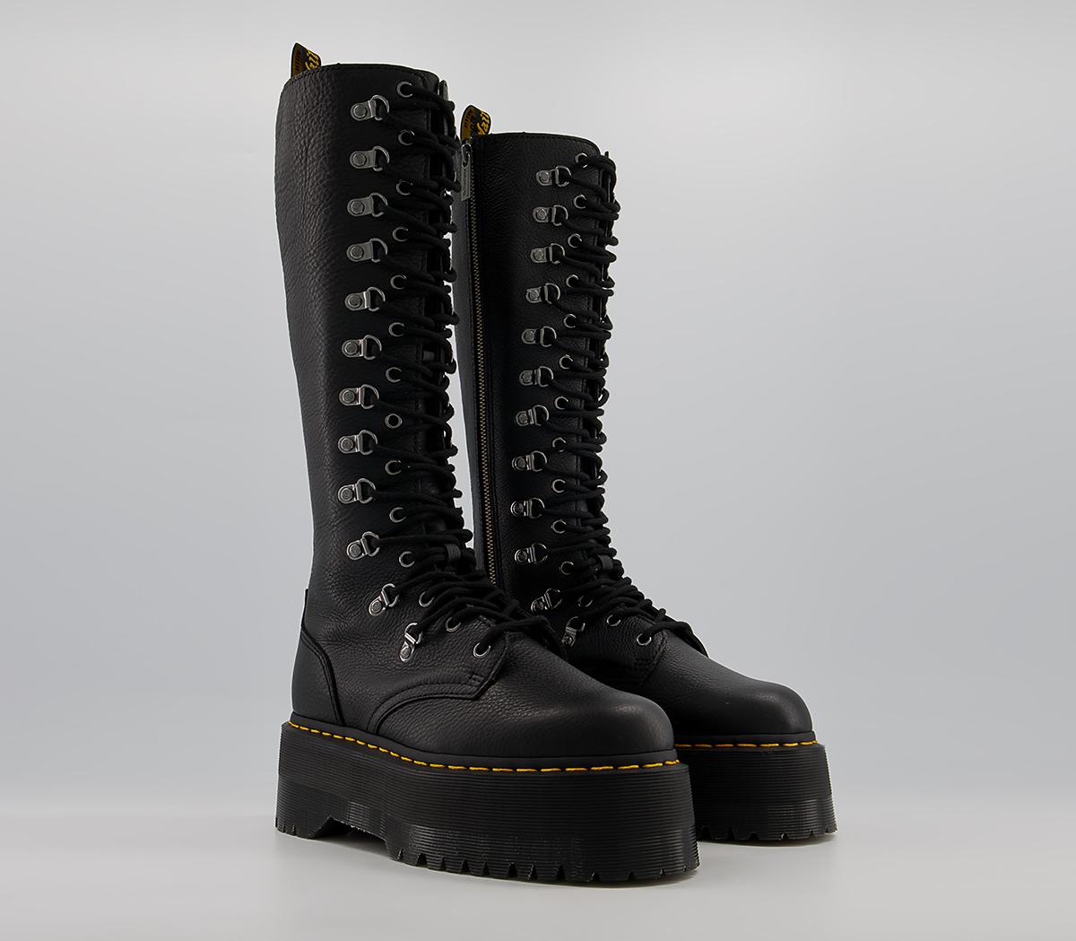 Dr. Martens 1B60 Max Hardware Boots Black - Knee High Boots