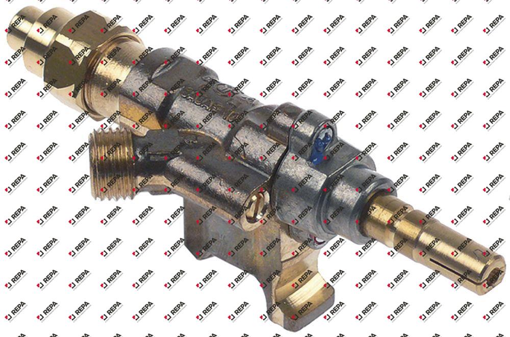 Gashahn SABAF Typ 10 Gaseingang Rohrflansch ø1 | gastrotiger