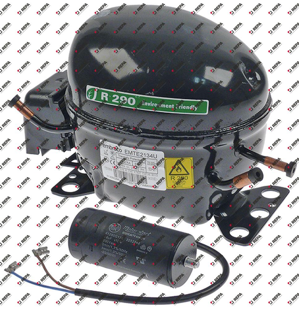 Compressor coolant R290 type EMTE2134U 3/8HP 6 | horecatiger
