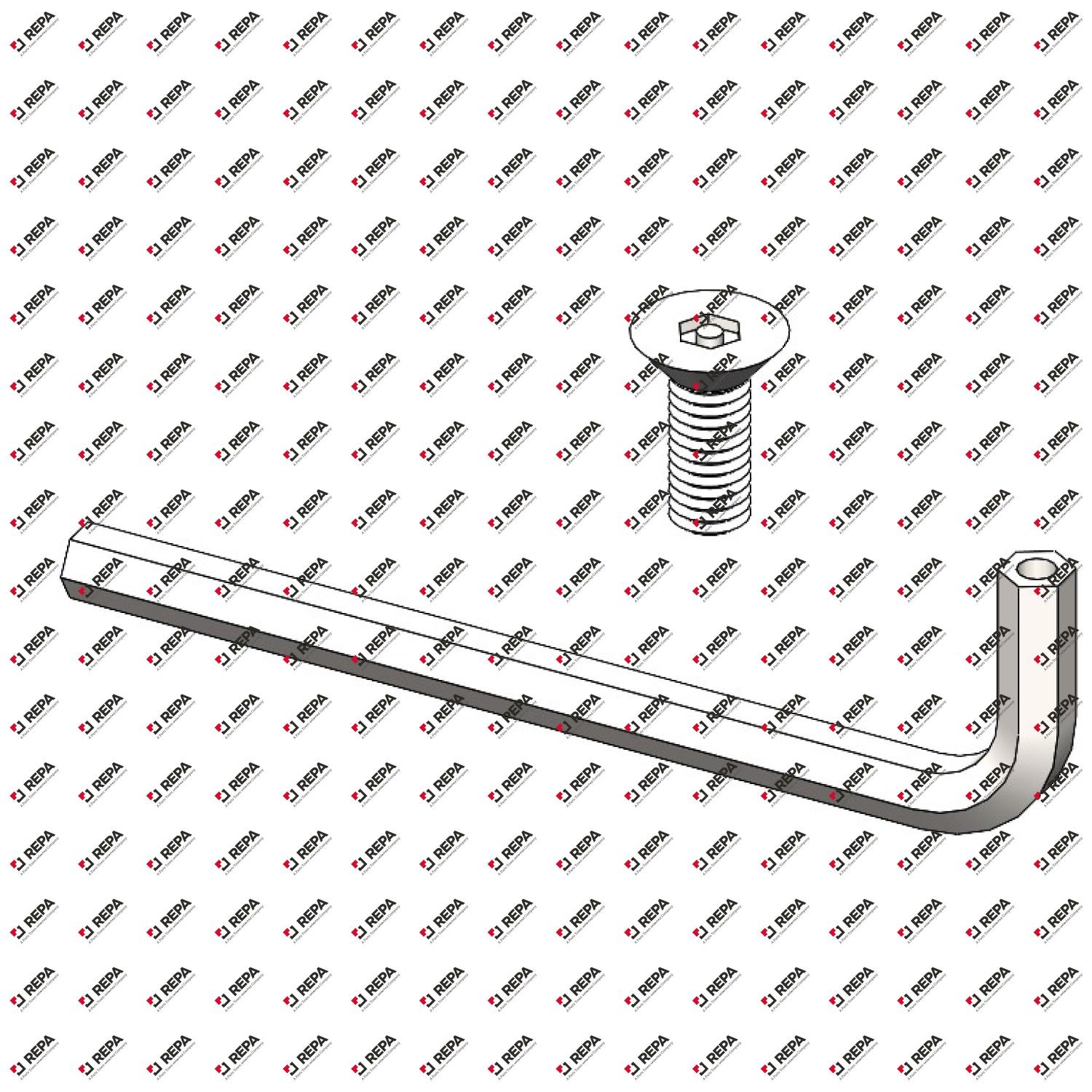 Vandal-Resistant Handle Screw Kit w/ VR Hex Key & 821270 | Gastrotiger