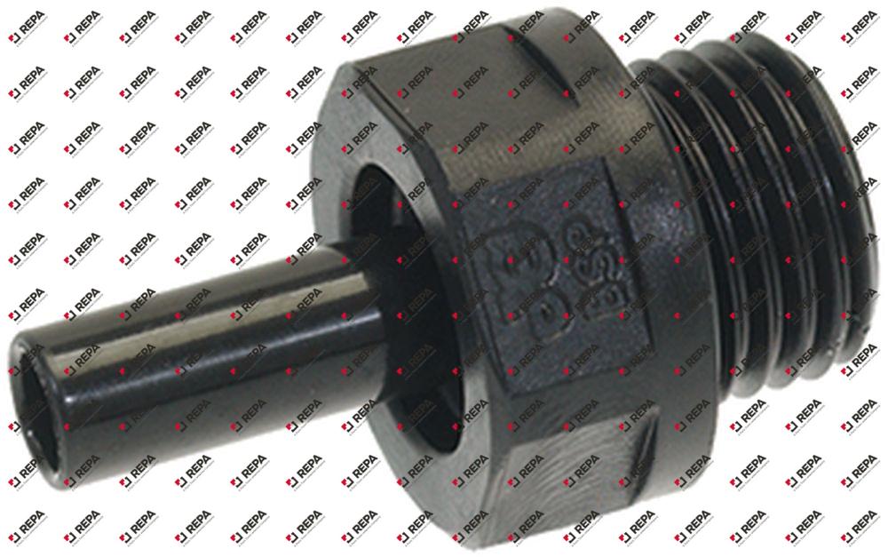 Rohrsteckverbinder John Guest gerade Gewinde 1/4 LF3349580 | Gastrotiger