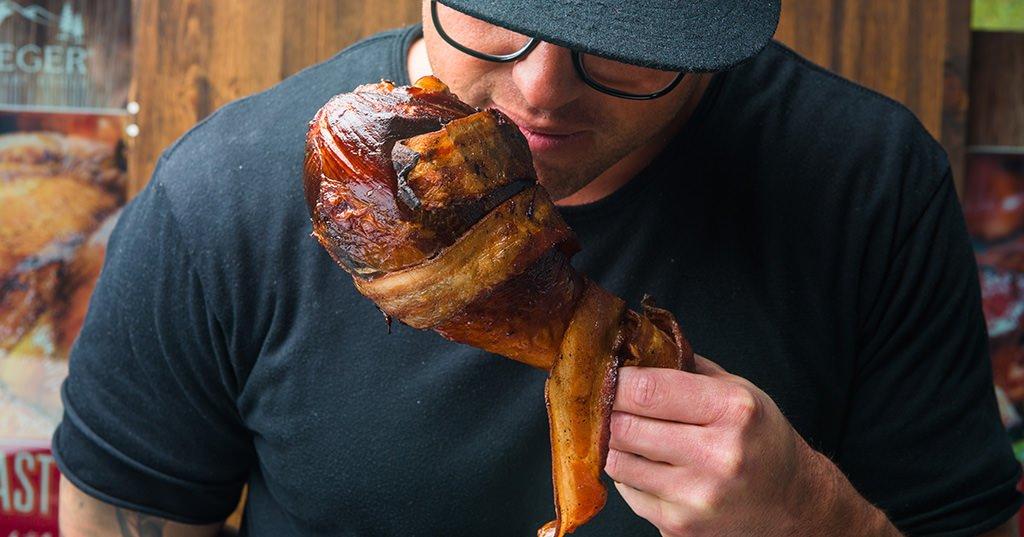 Bacon Wrapped Turkey Legs | Traeger Grills