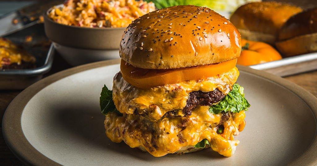 Grilled Southern Pimento Cheeseburger Recipe | Traeger Grills