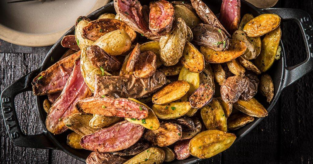 Roasted New Potatoes with Compound Butter Recipe | Traeger Grills