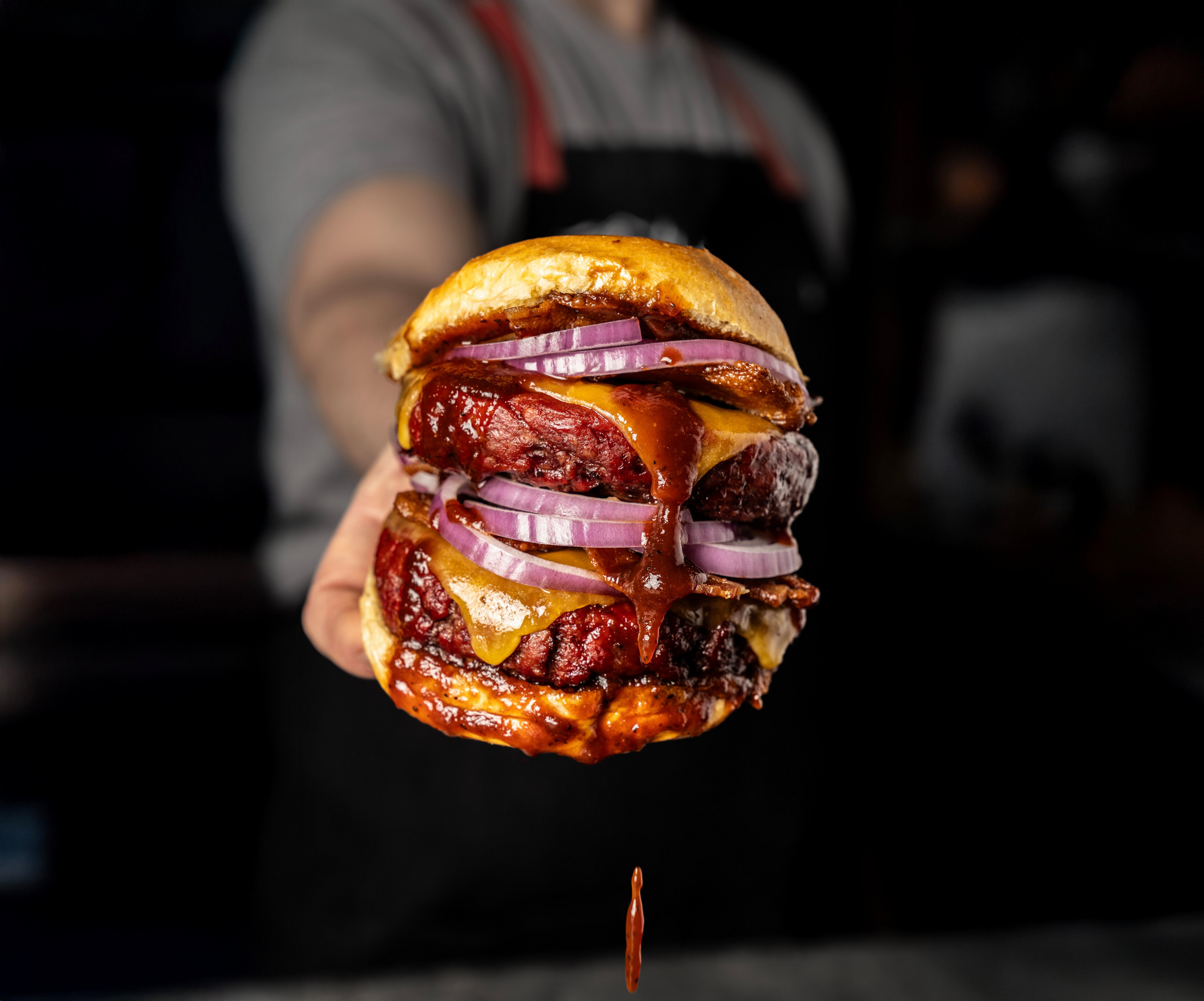 BBQ Bourbon Bacon Burger Recipe - Traeger Grills