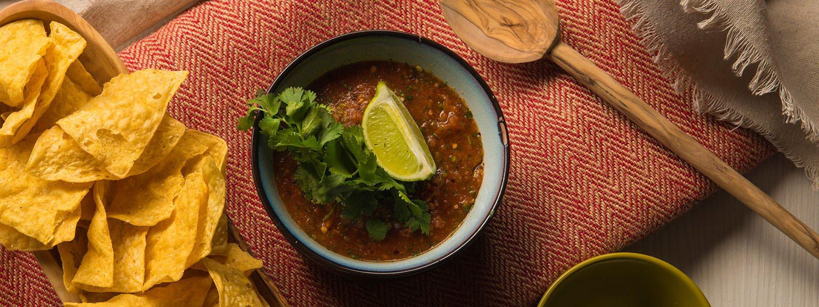 Smoke Blended Salsa | Traeger Grills | Recipe Cart | Recipe Cart