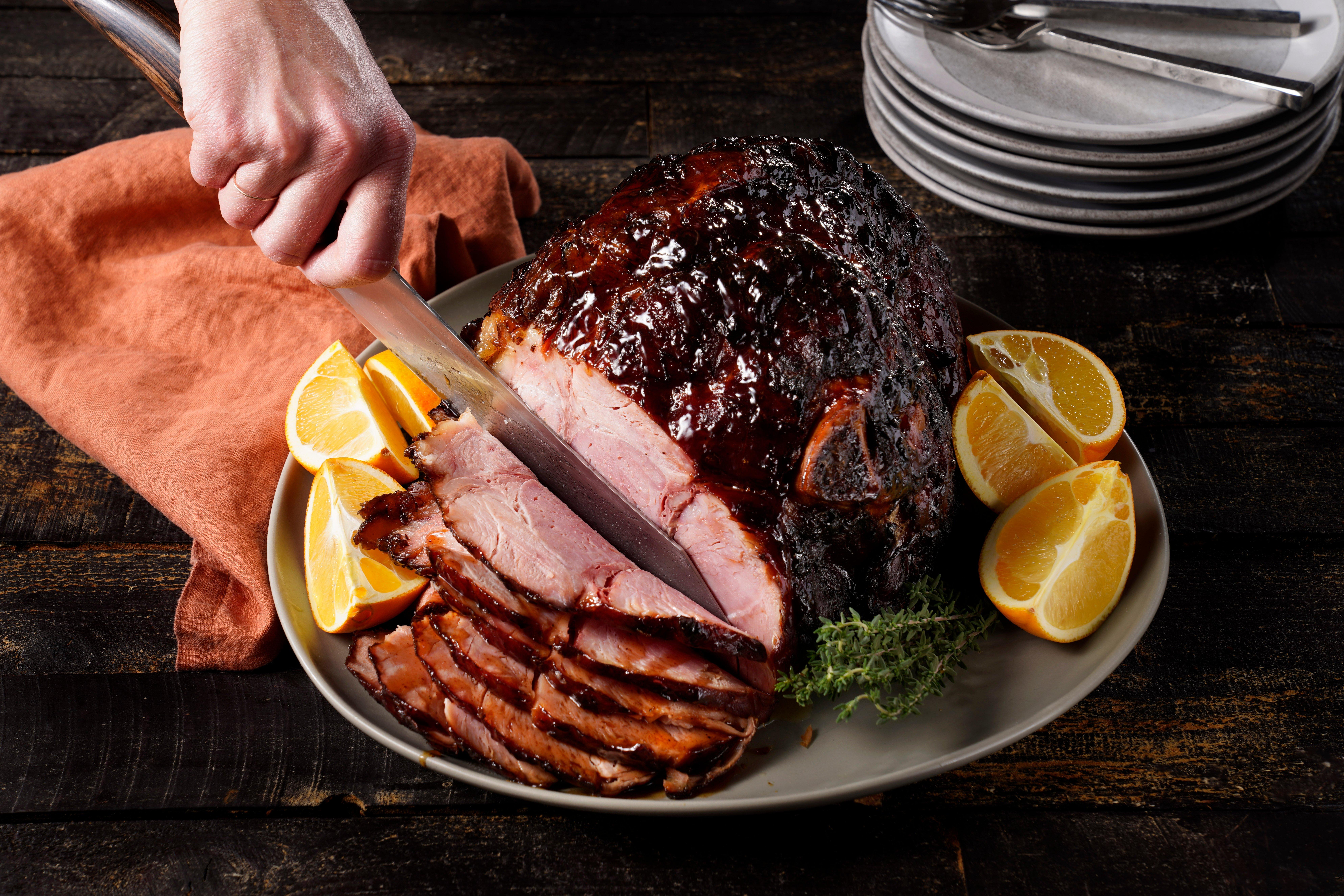 Honey Brown Sugar Glazed Ham - Traeger