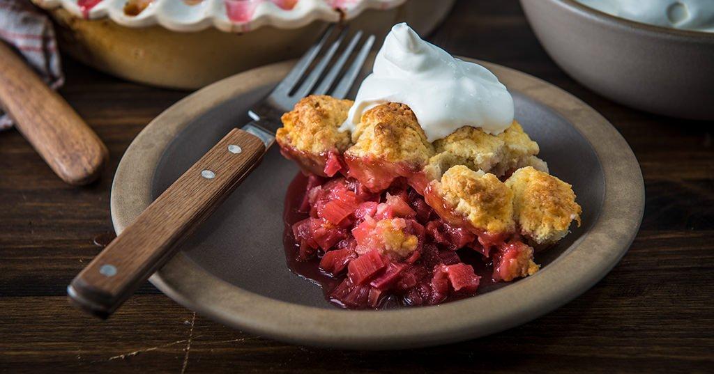 Baked Rhubarb Cobbler Recipe | Traeger Grills