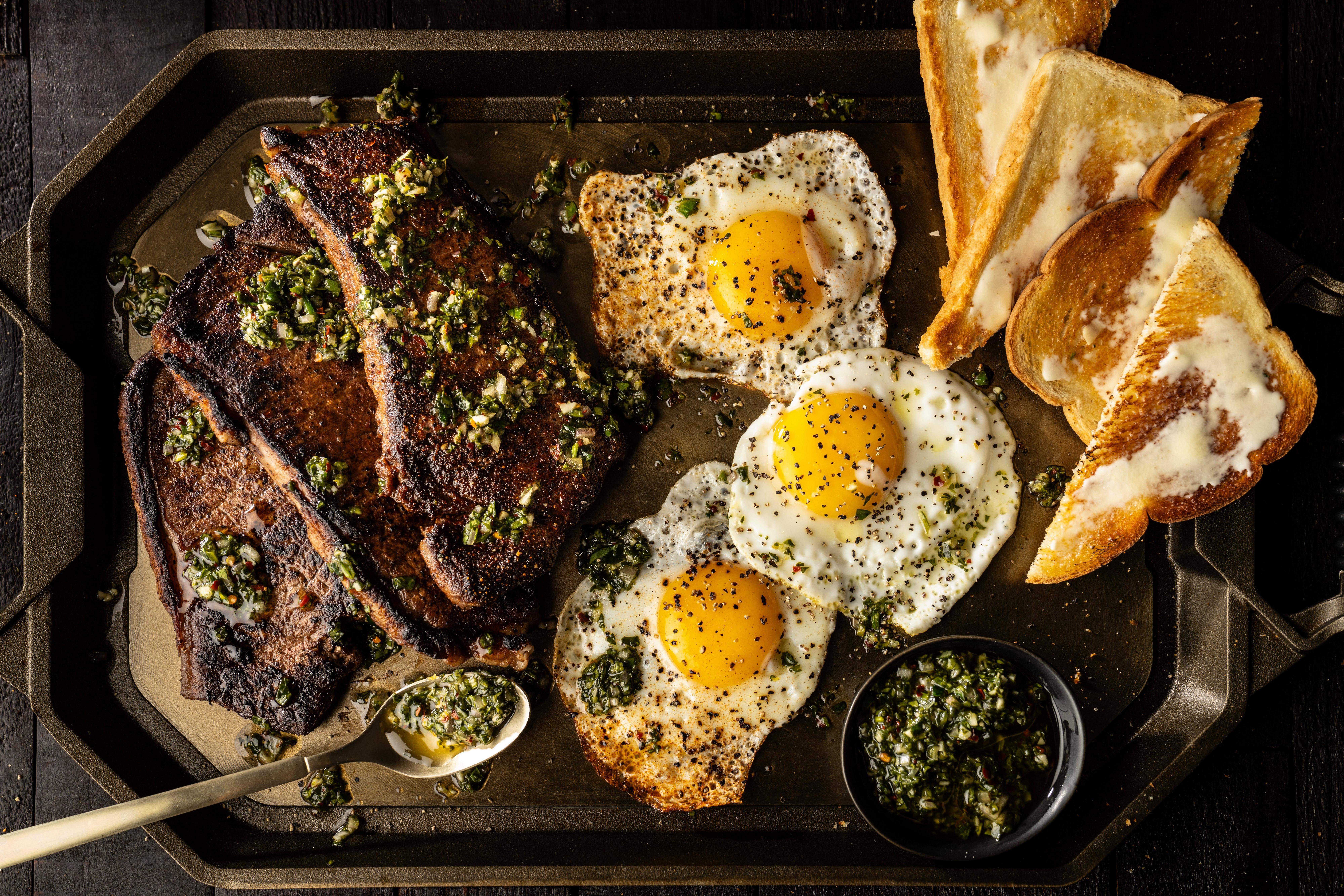 Easy Steak and Eggs - Traeger Grills