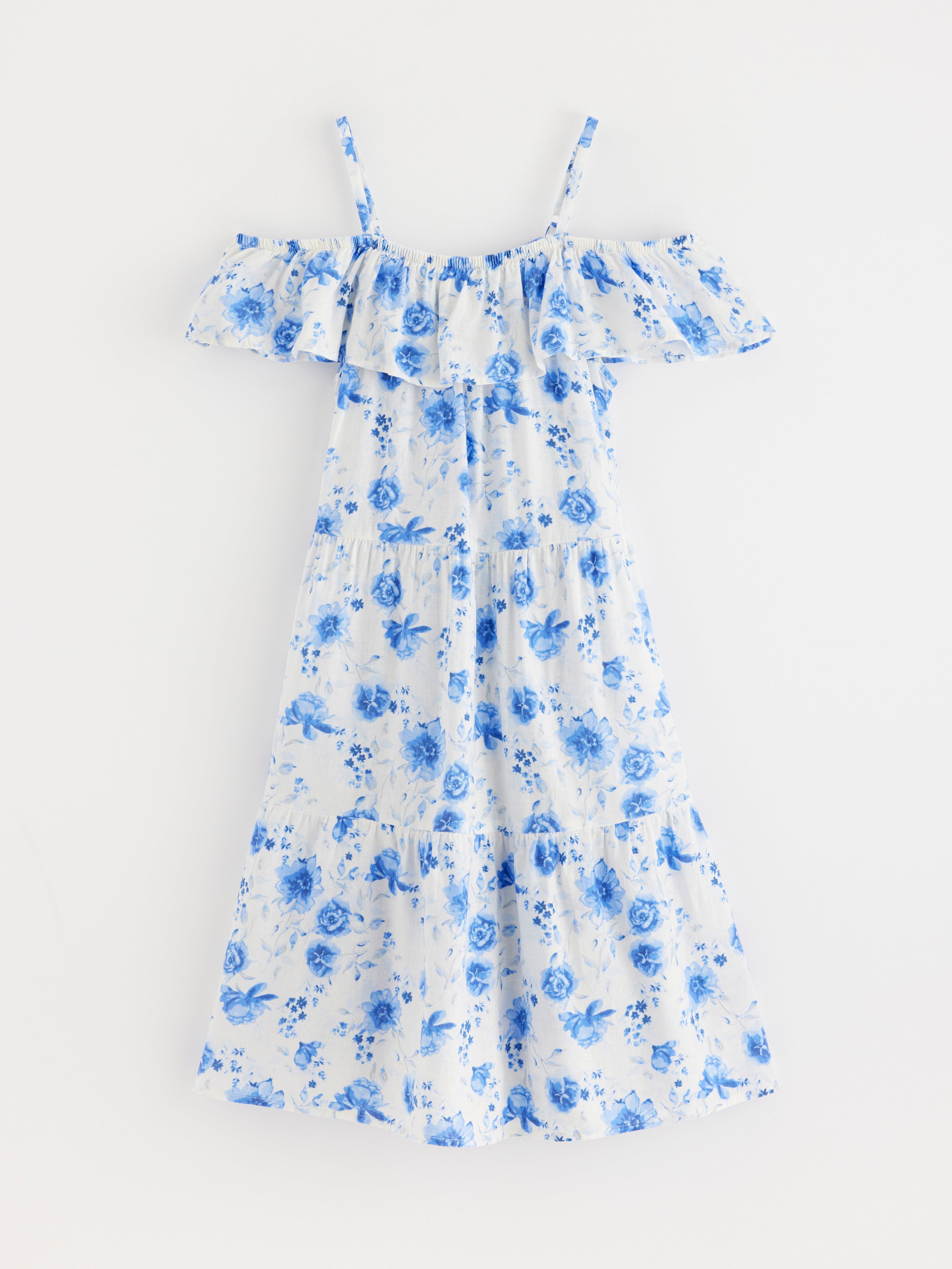 Dress in linen blend | Lindex