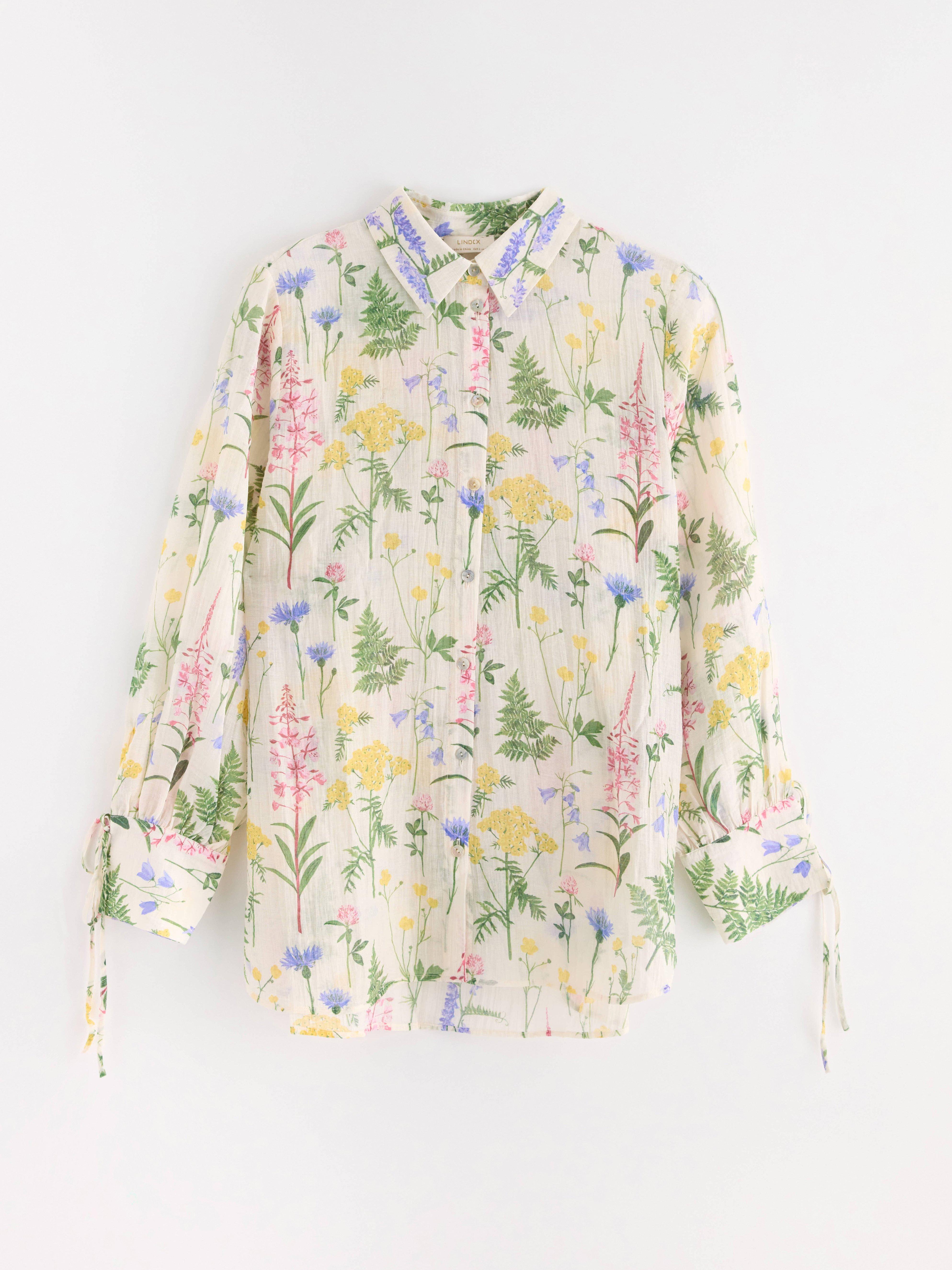 Blommig skjorta | Lindex