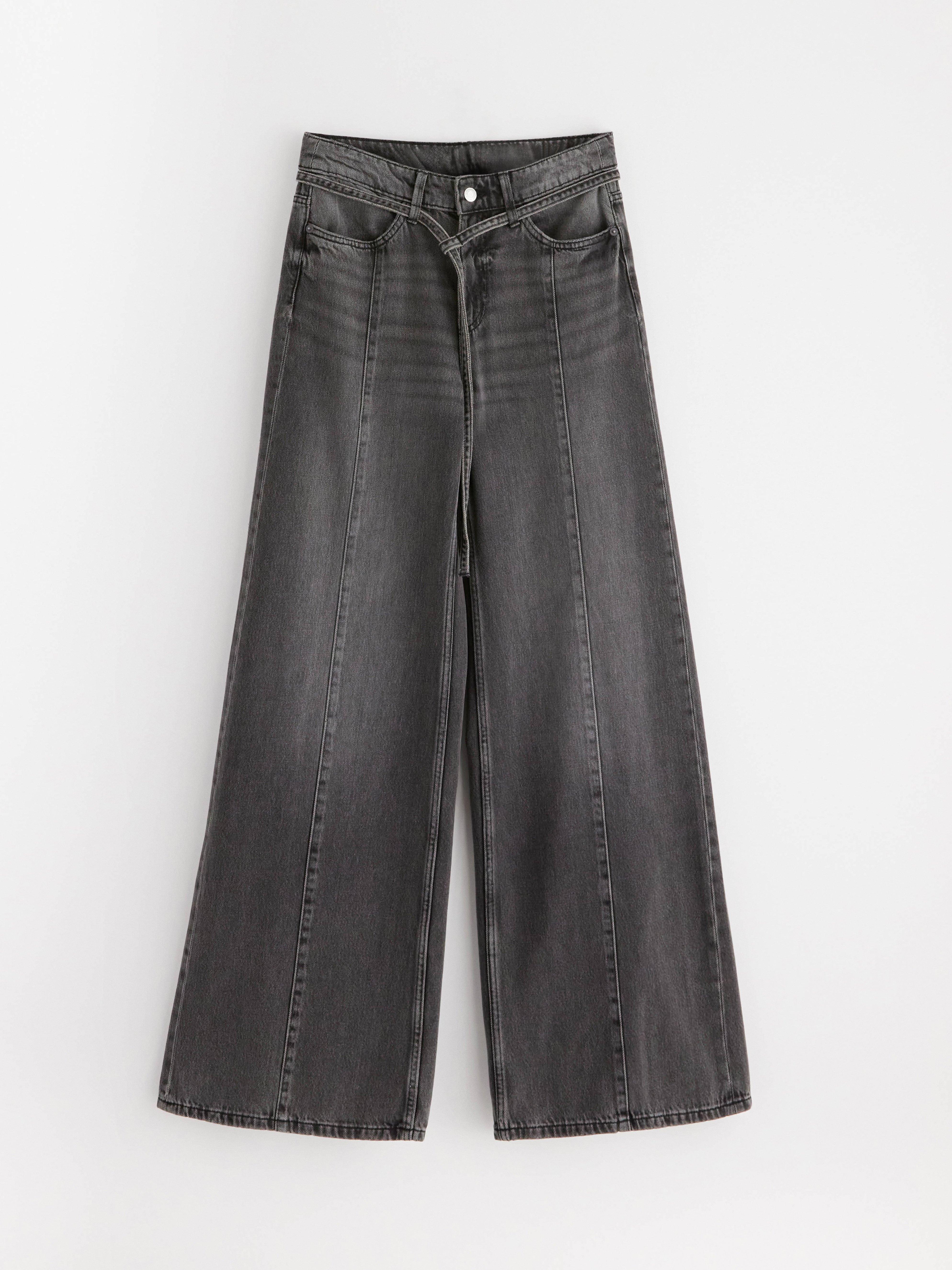 WIDE jeans with extra long leg | Lindex