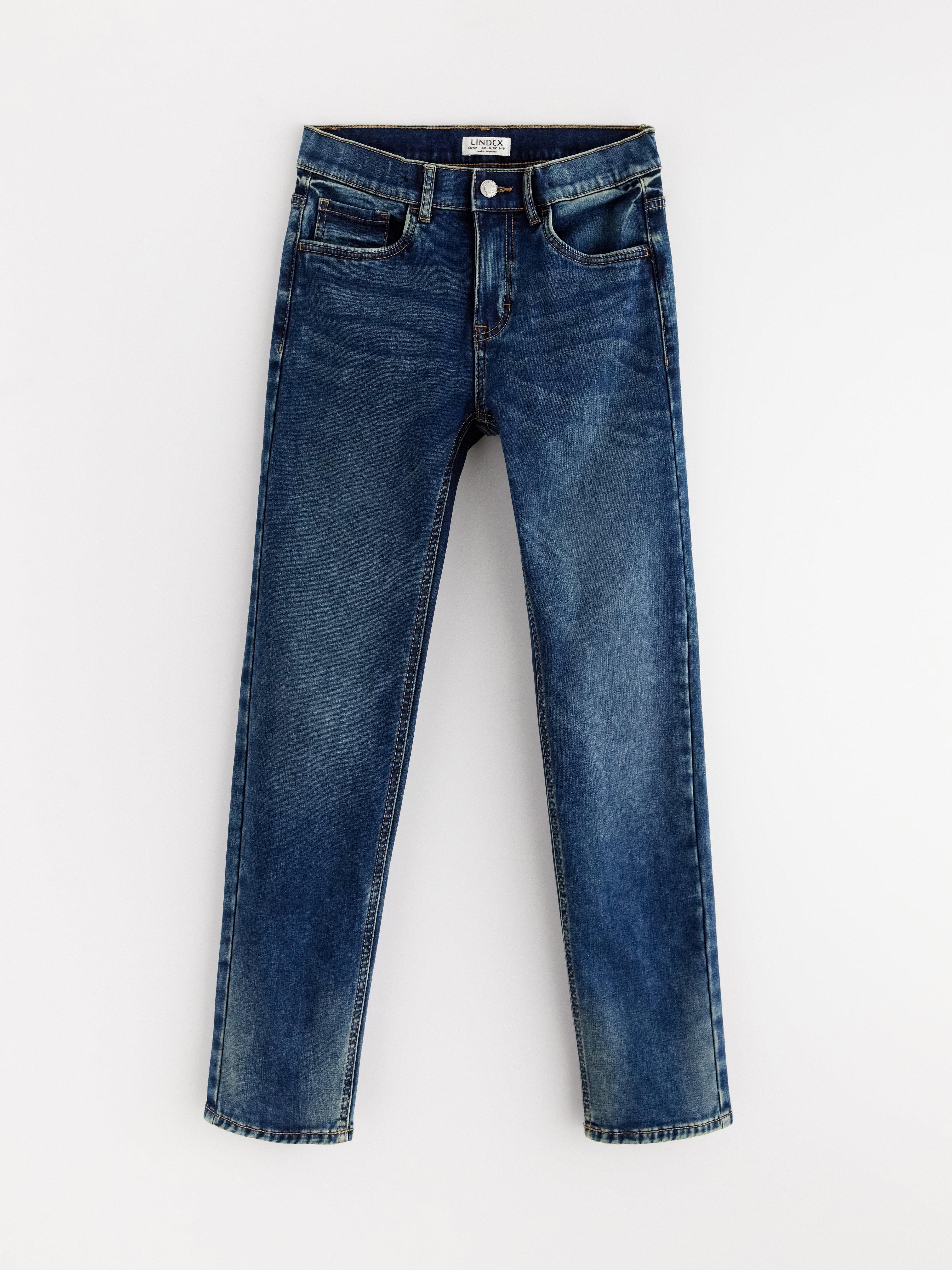 STAFFAN Straight jeans with brushed inside | Lindex