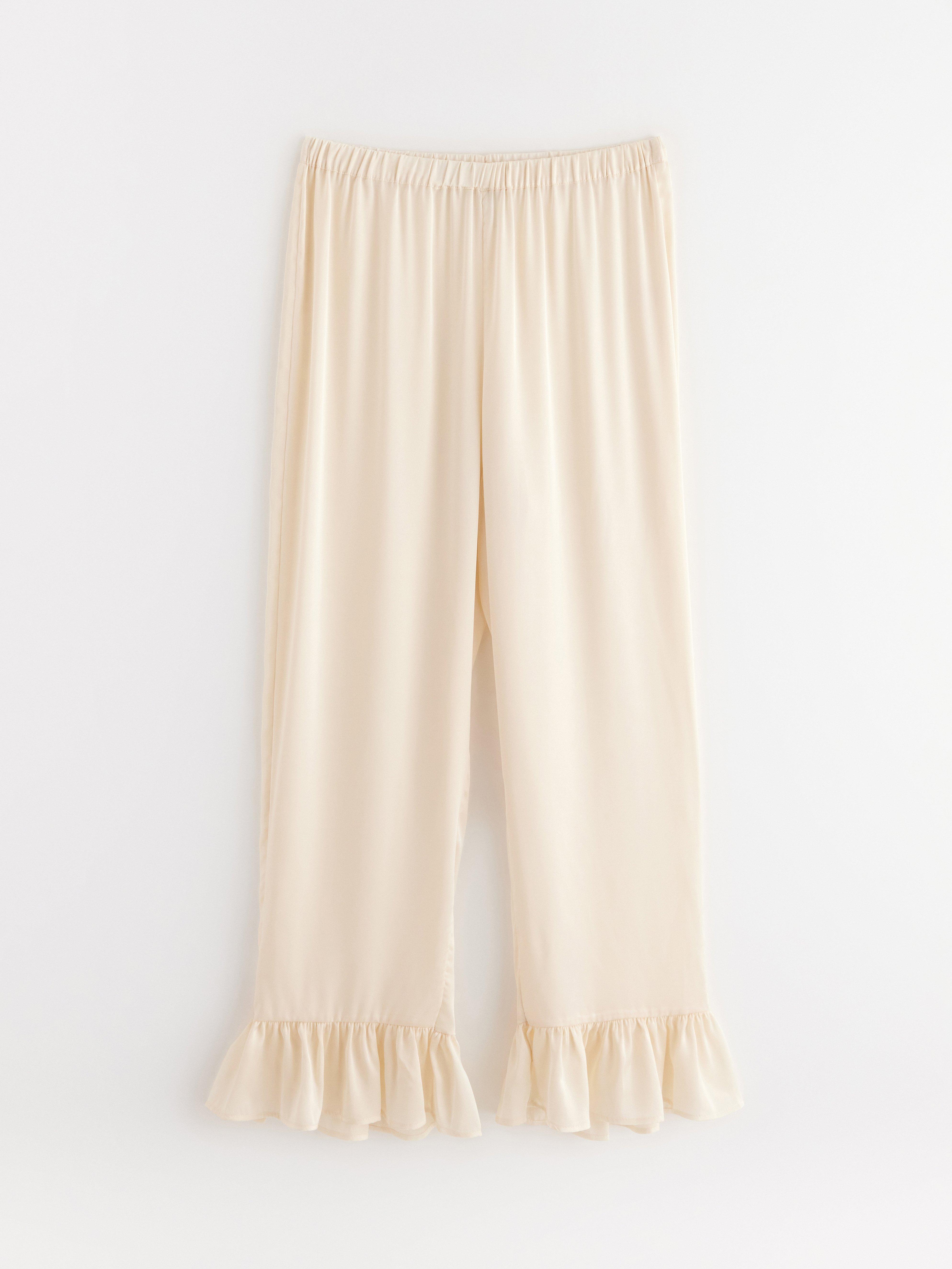 Pyjamasskjorta i satin | Lindex