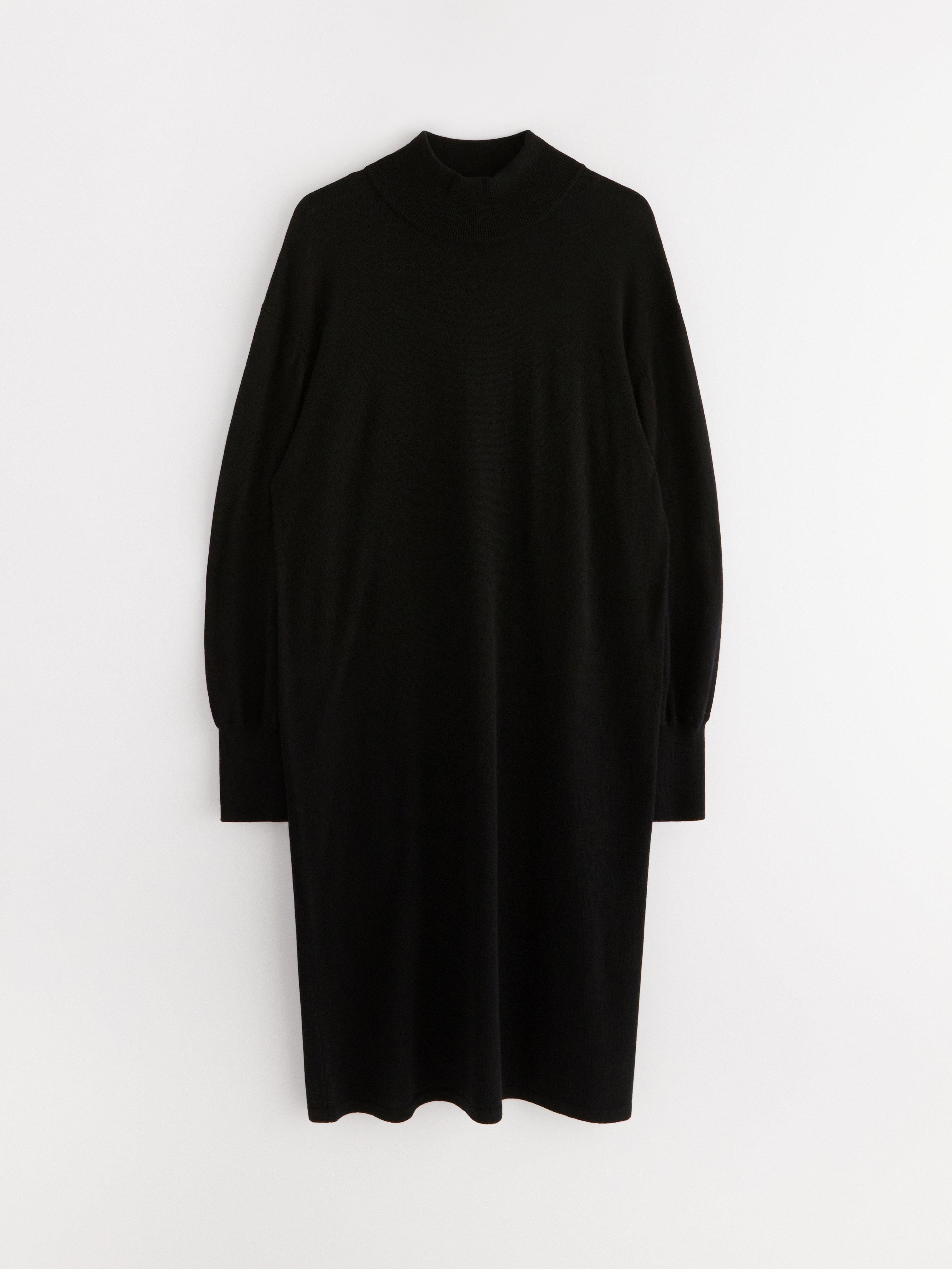 Fine-knit midi dress in merino wool | Lindex
