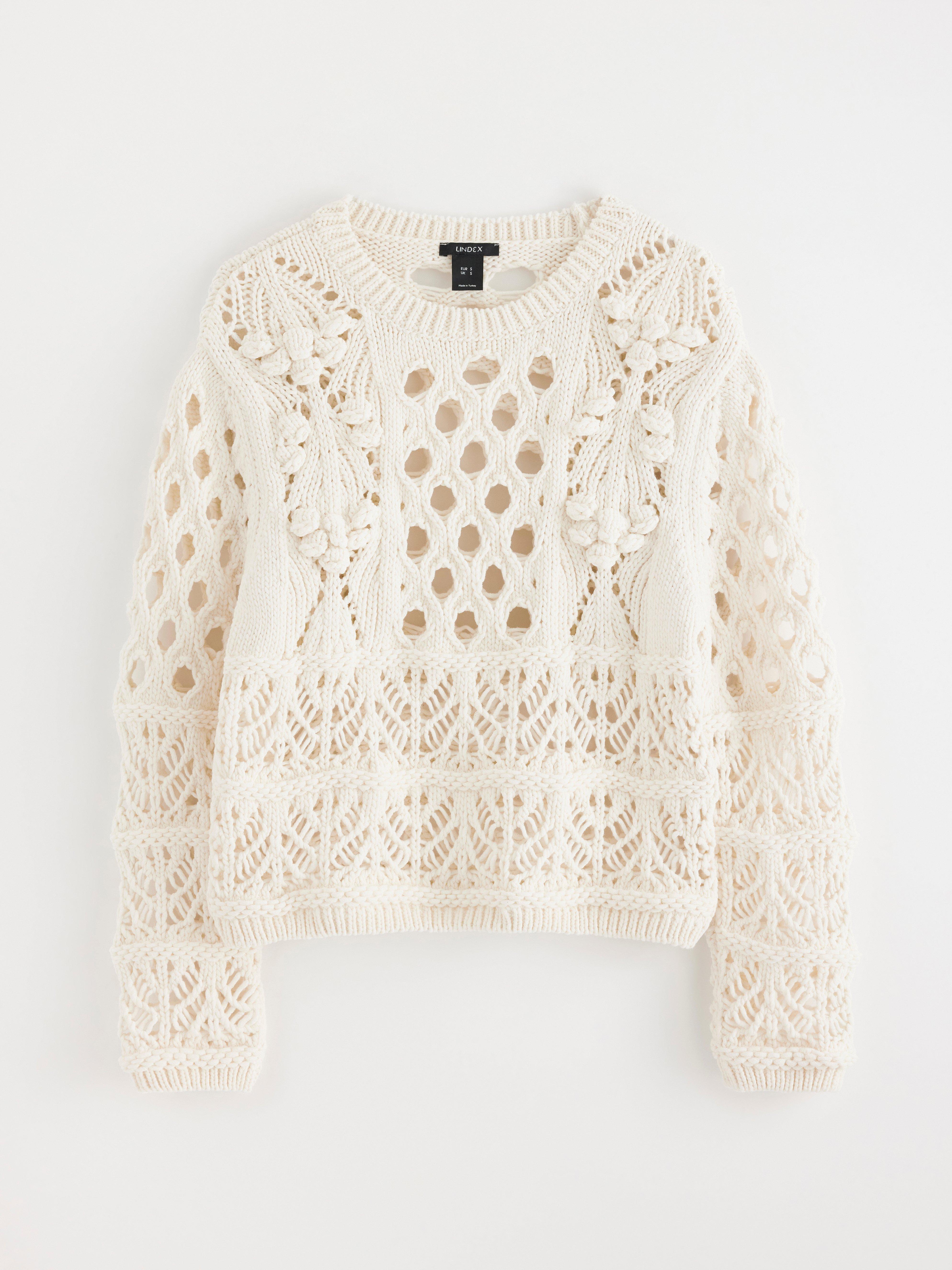 Hole-knit jumper | Lindex