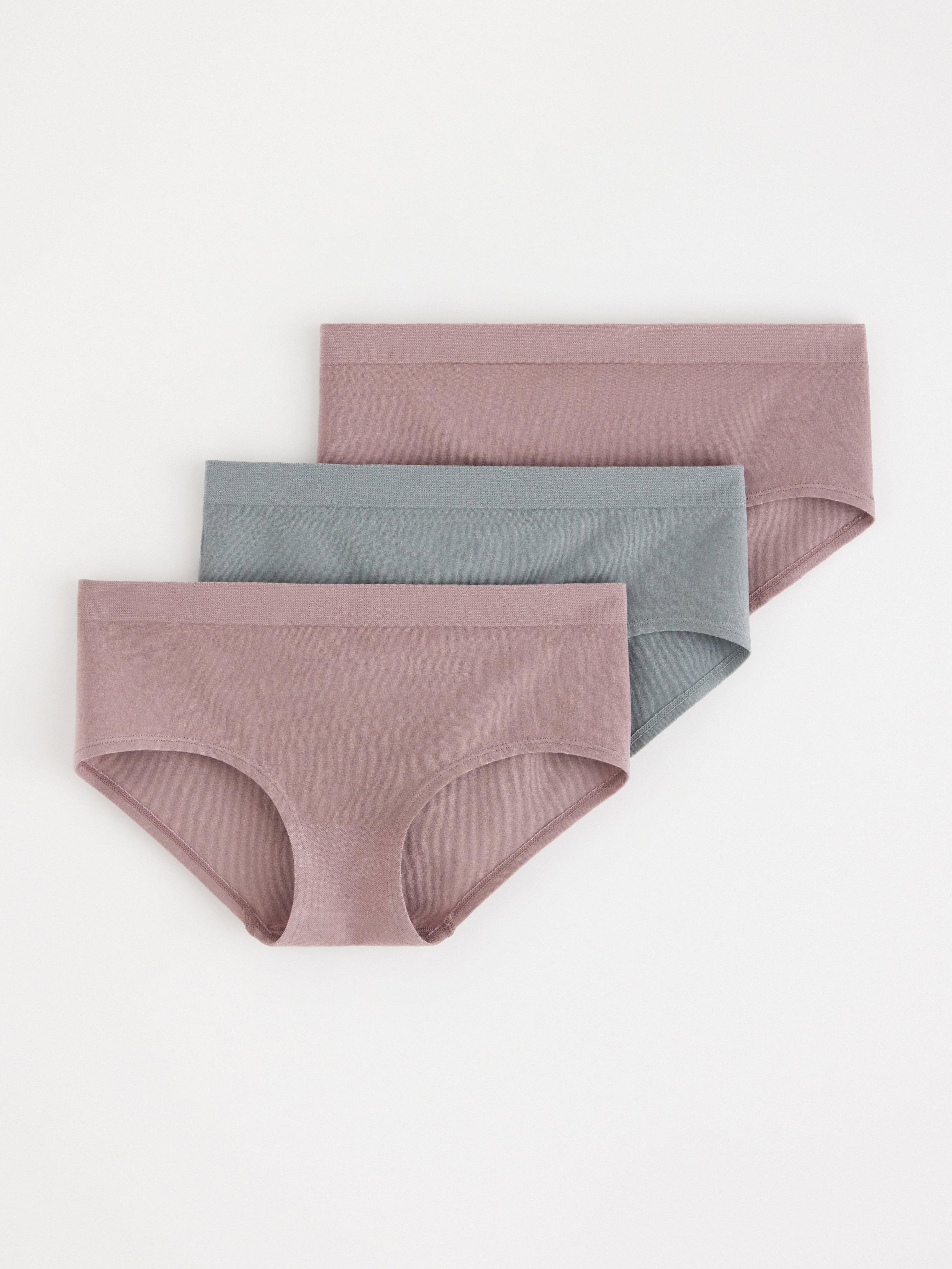 3-pack seamless trosor med normalhög midja | Lindex