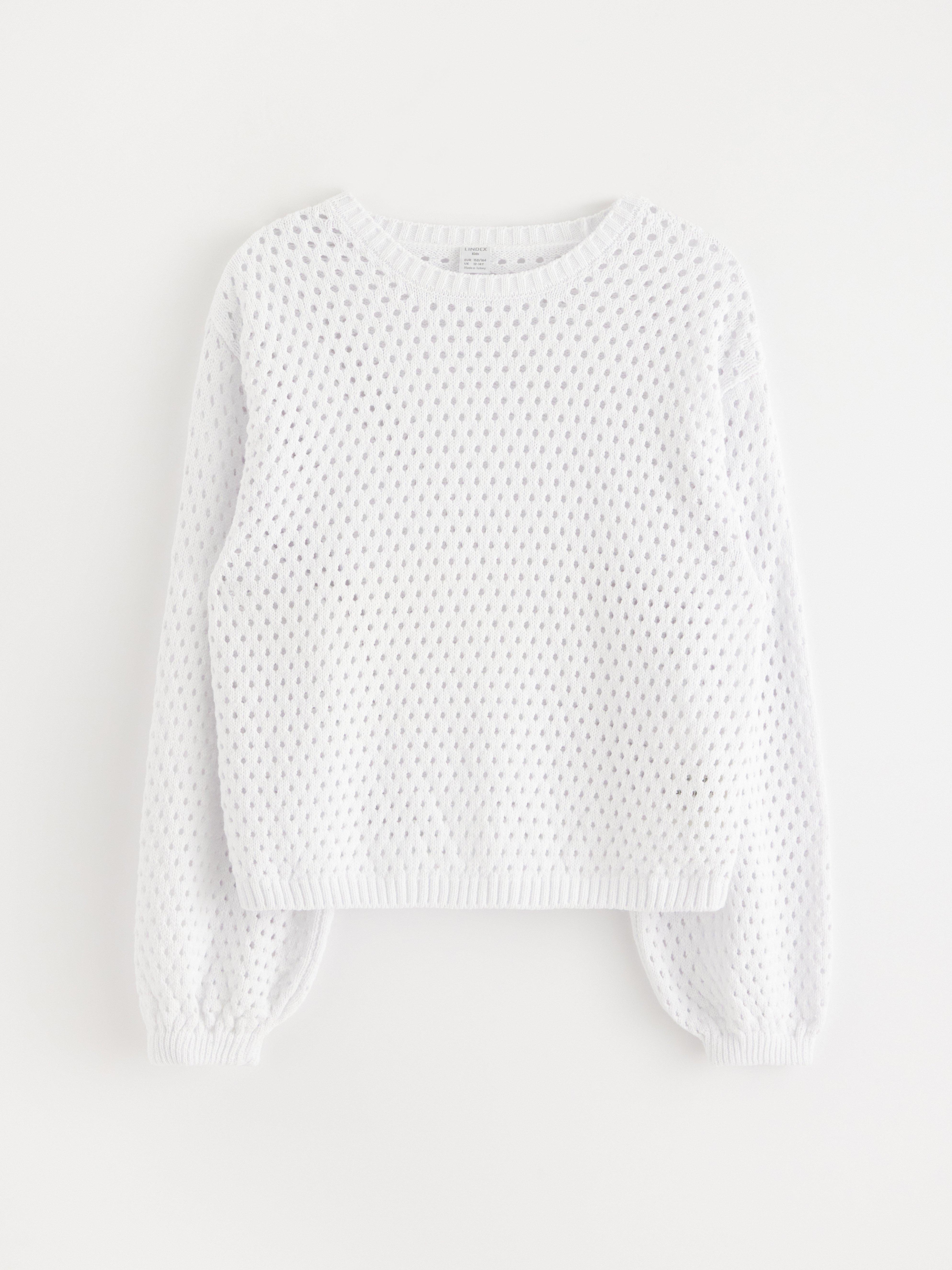 Hole-knit jumper | Lindex