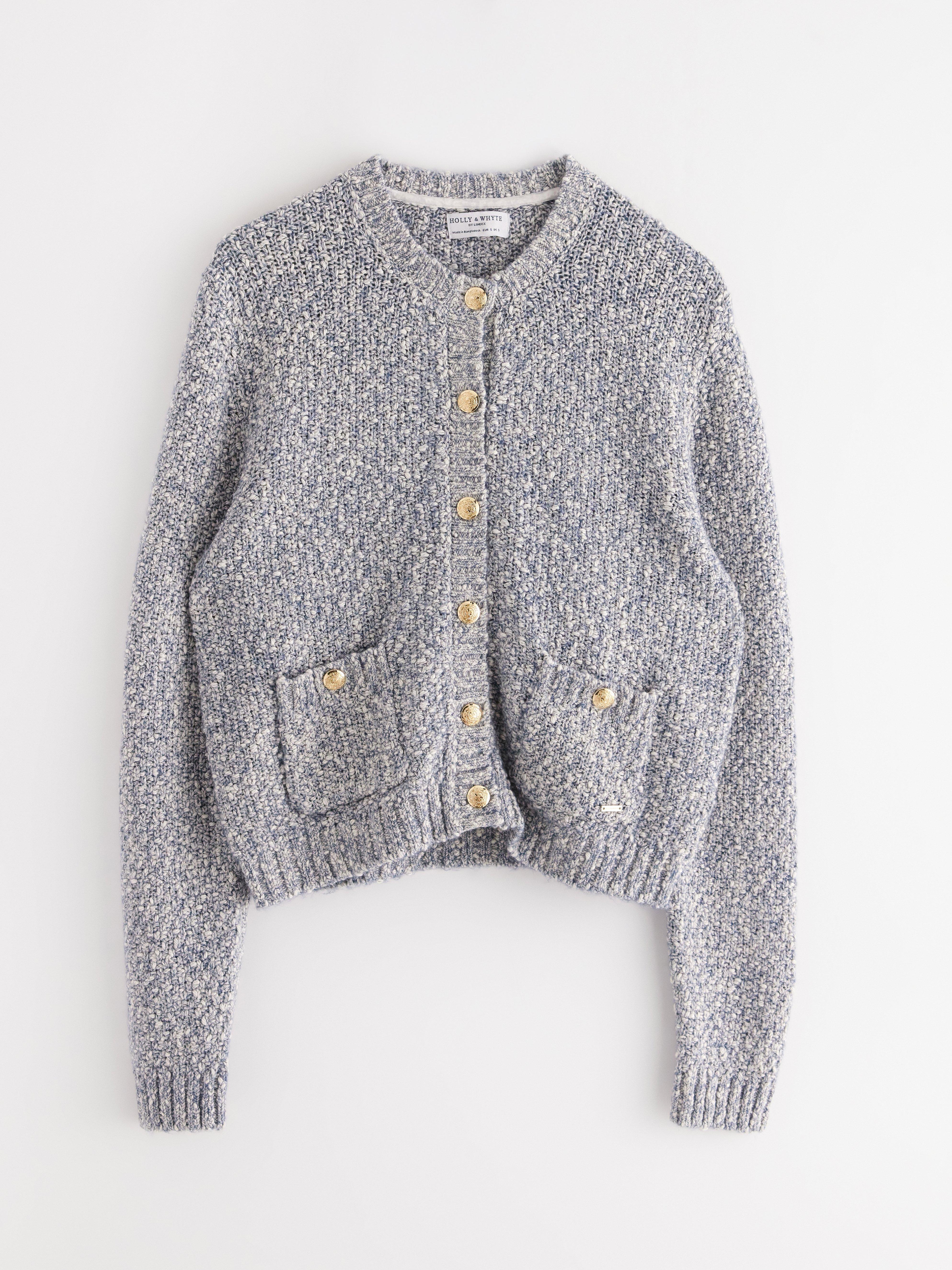 Stickad cardigan | Lindex