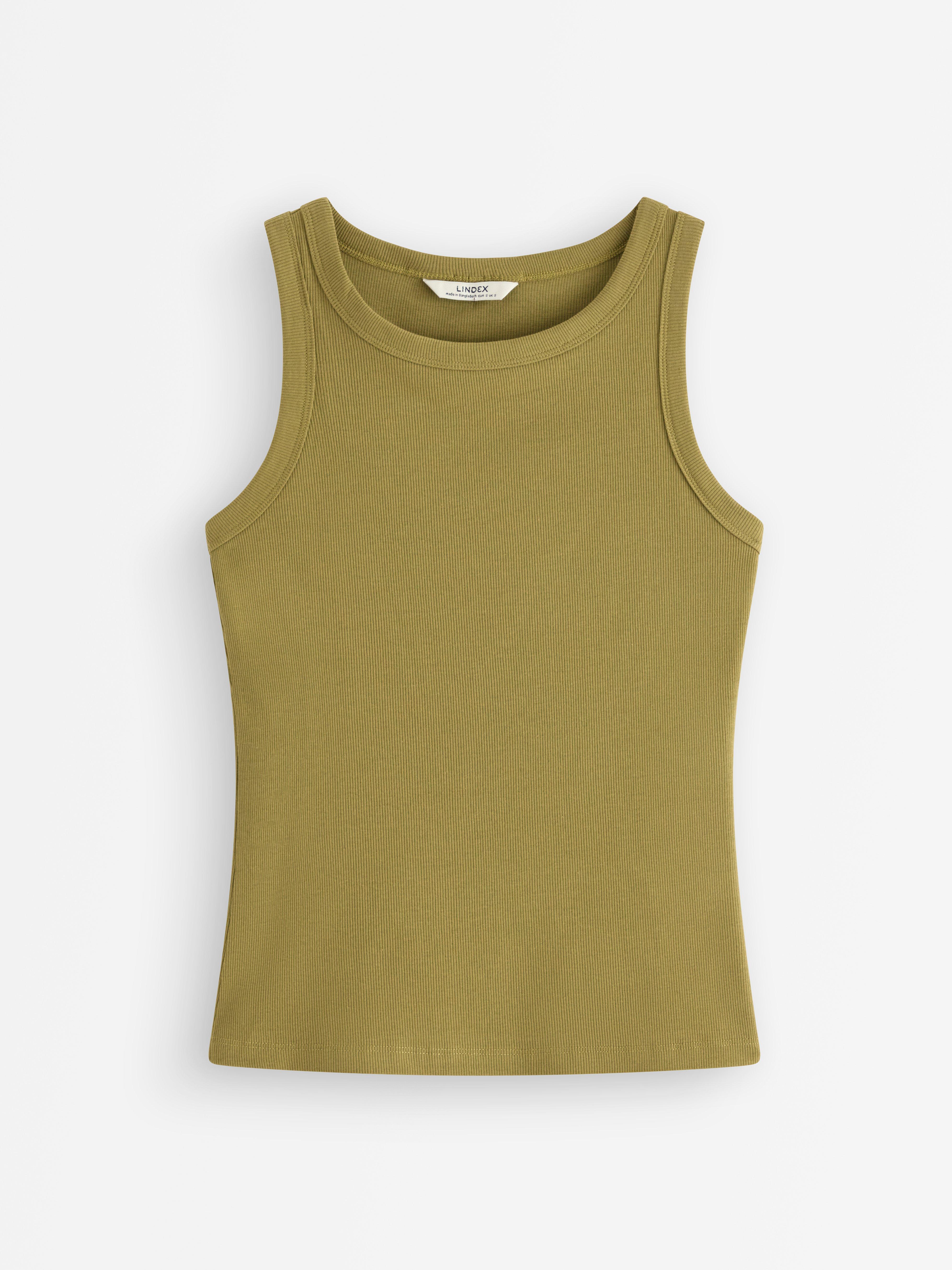 Ribbed tank top | Lindex