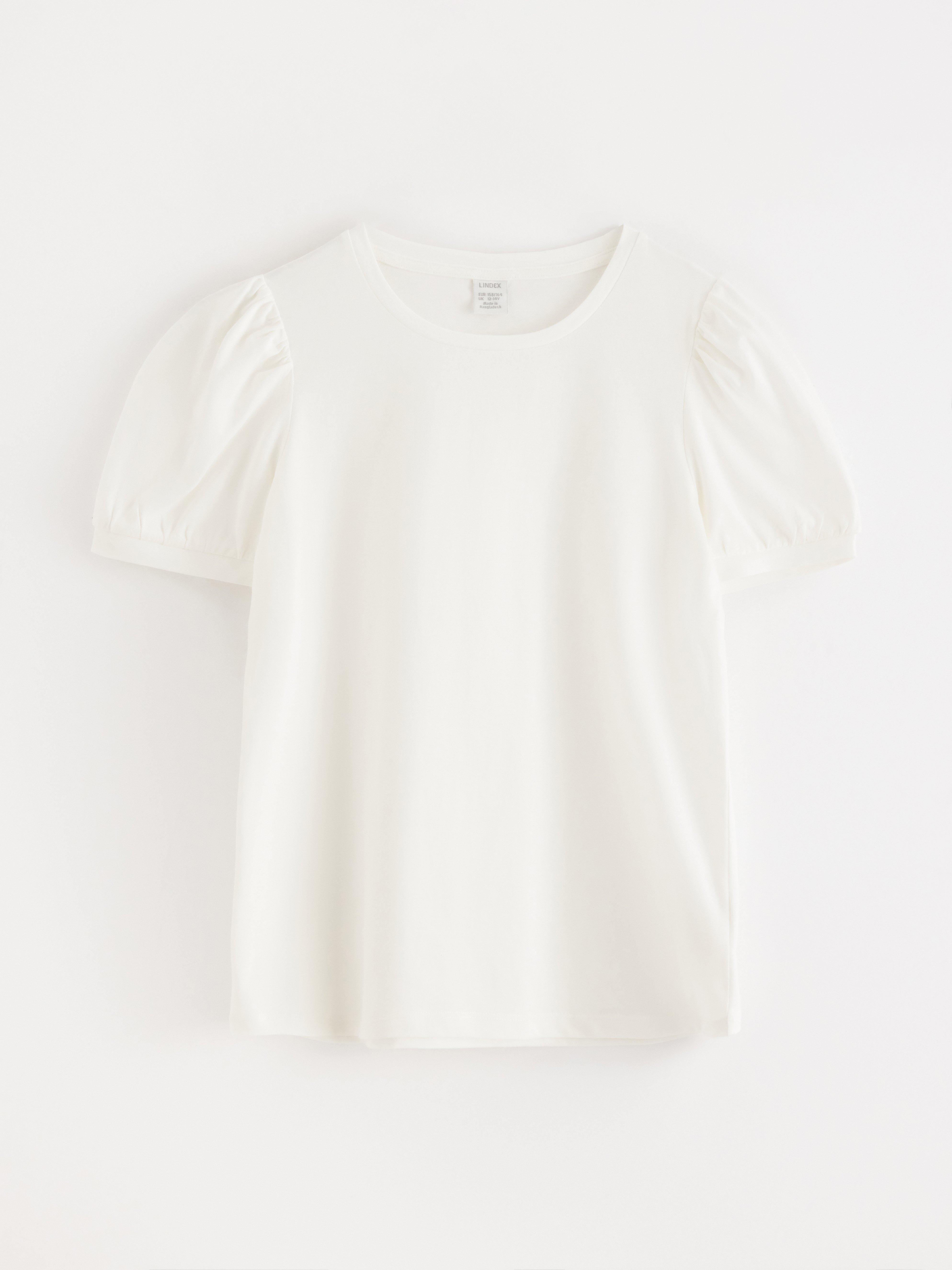Topp med puffärm | Lindex