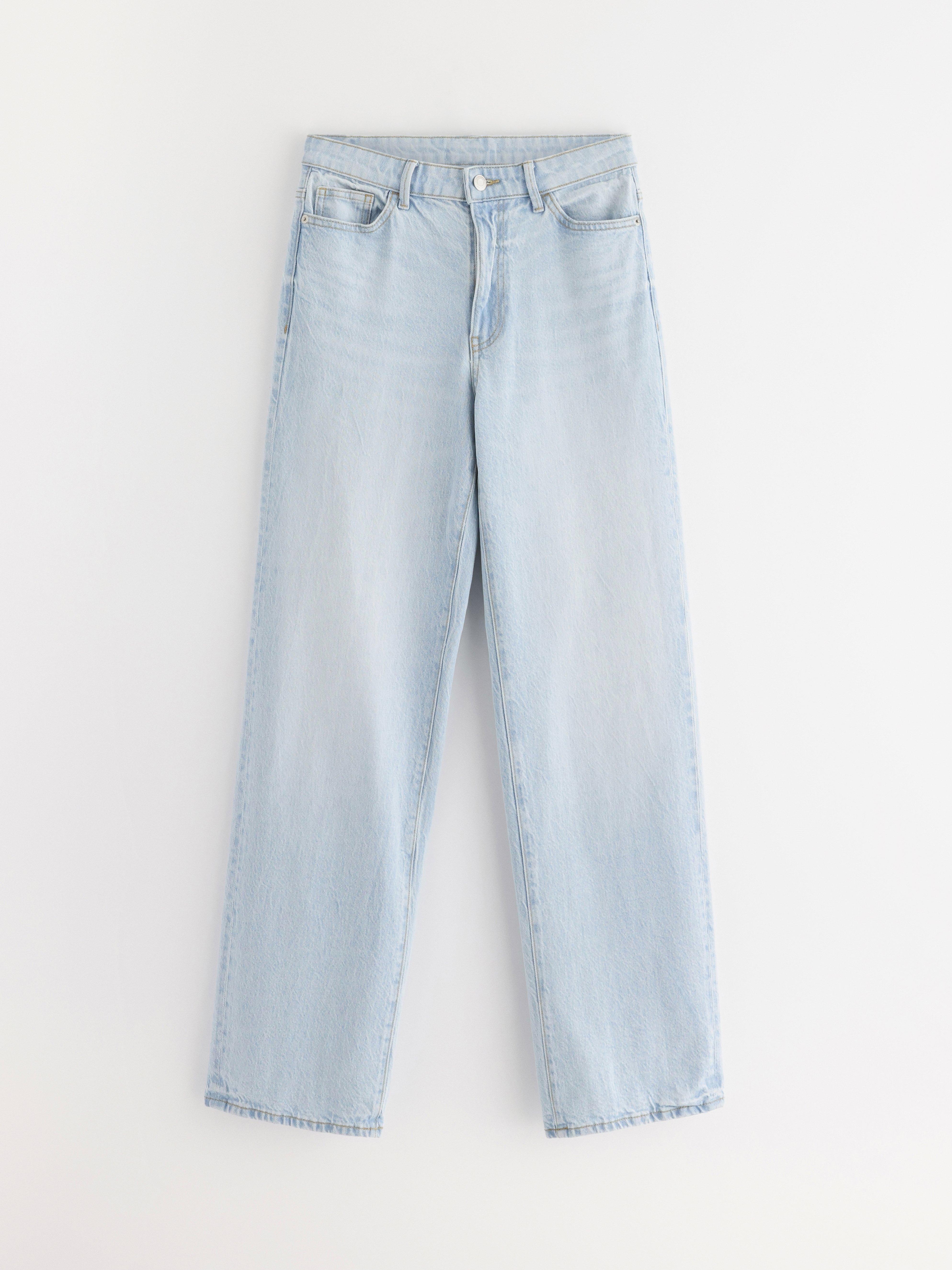 WIDE stretch jeans with wide leg | Lindex
