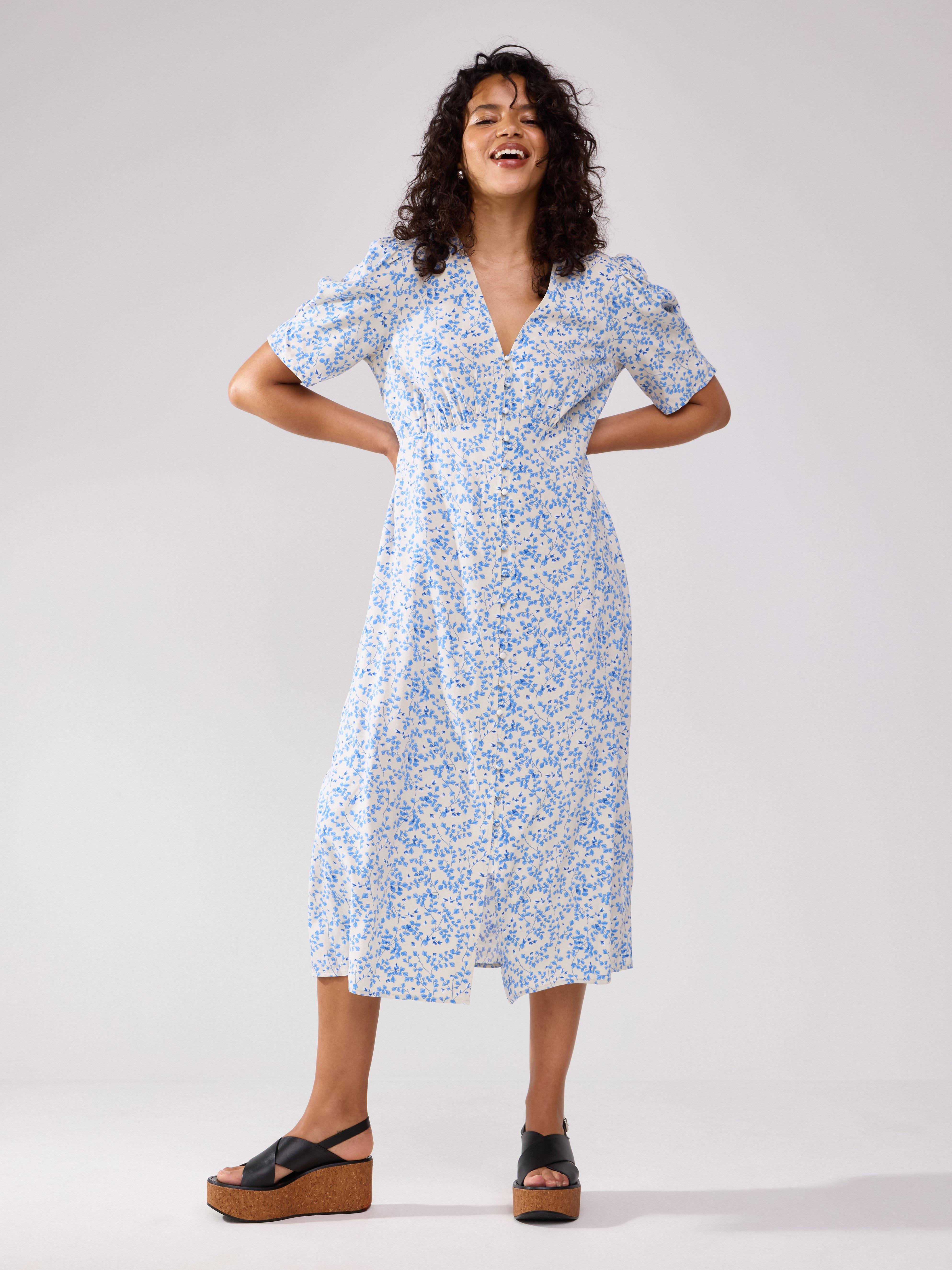 Patterned midi dress | Lindex
